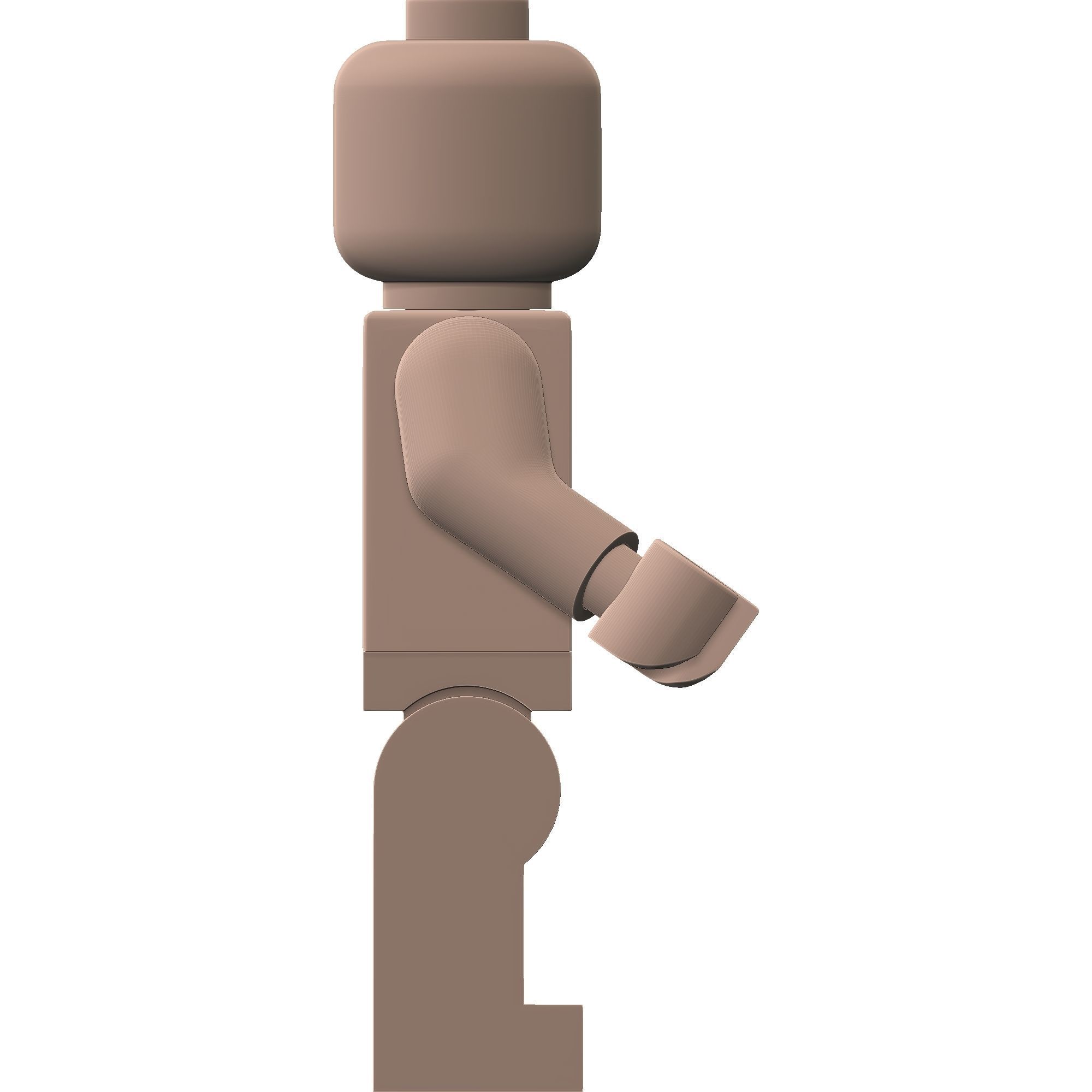 LEGO like Character base mesh printable and low polygon versions 3D ...