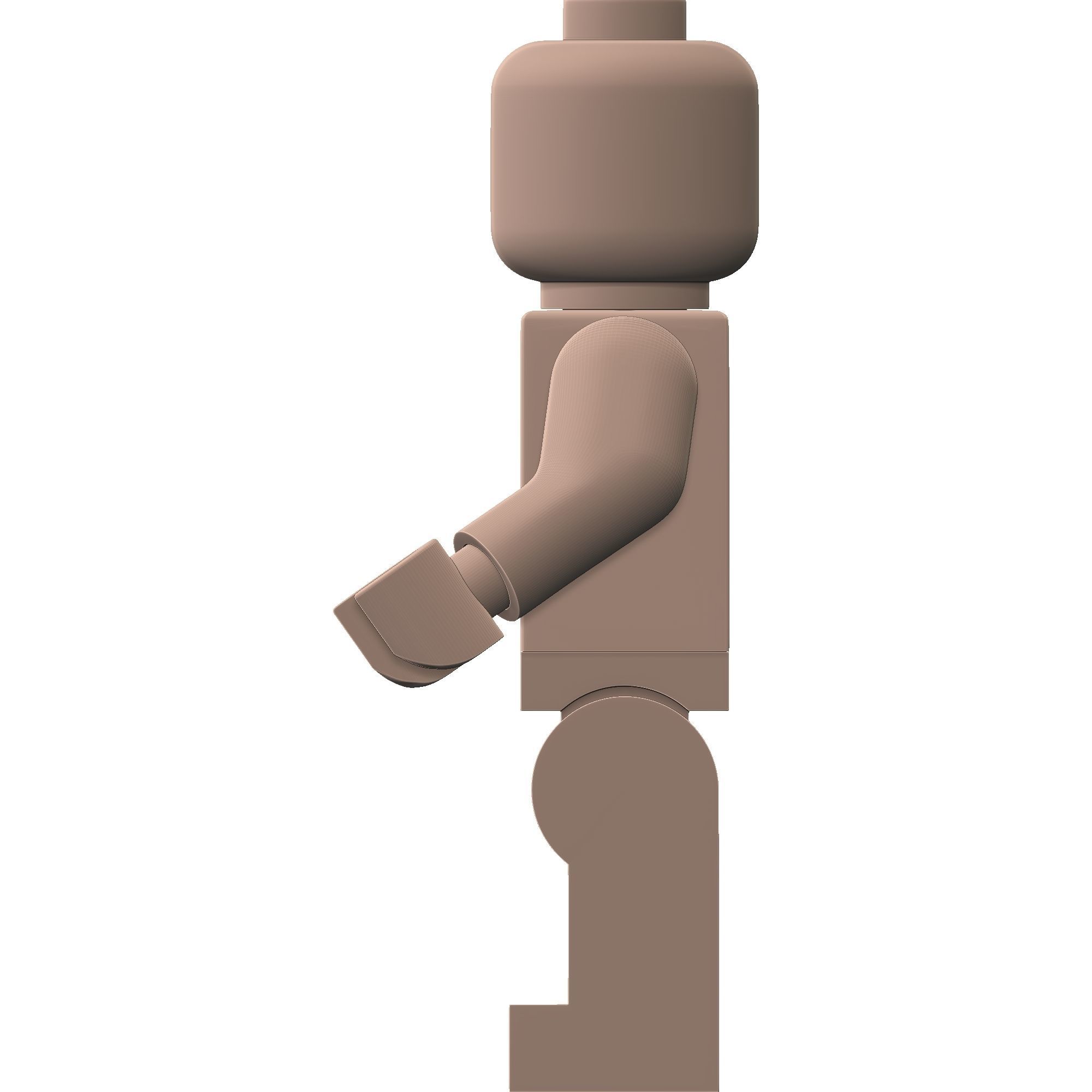 LEGO like Character base mesh printable and low polygon versions 3D ...