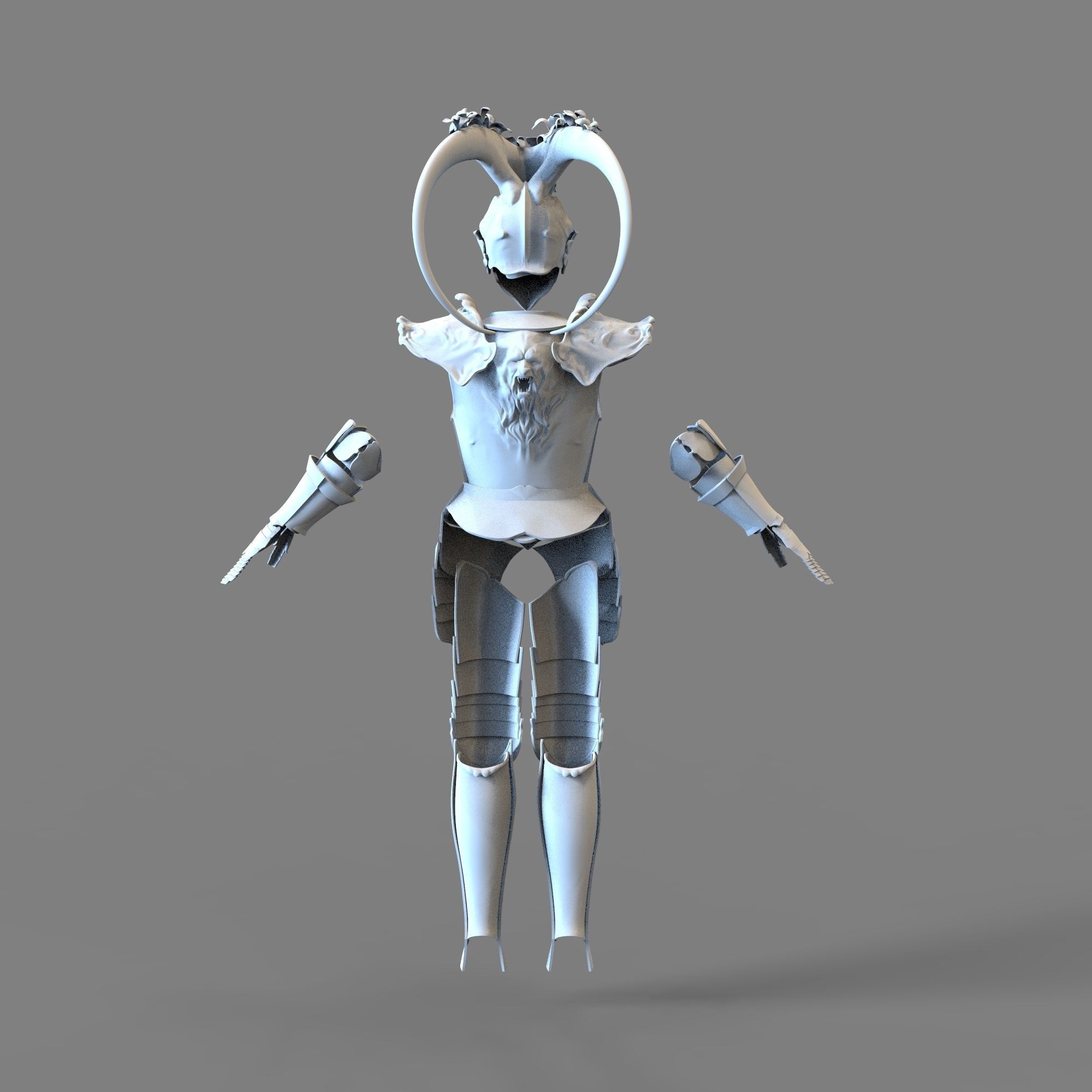 Hoslow Knight Elden Ring Full Body Wearable Armor with Helmet 3D model ...