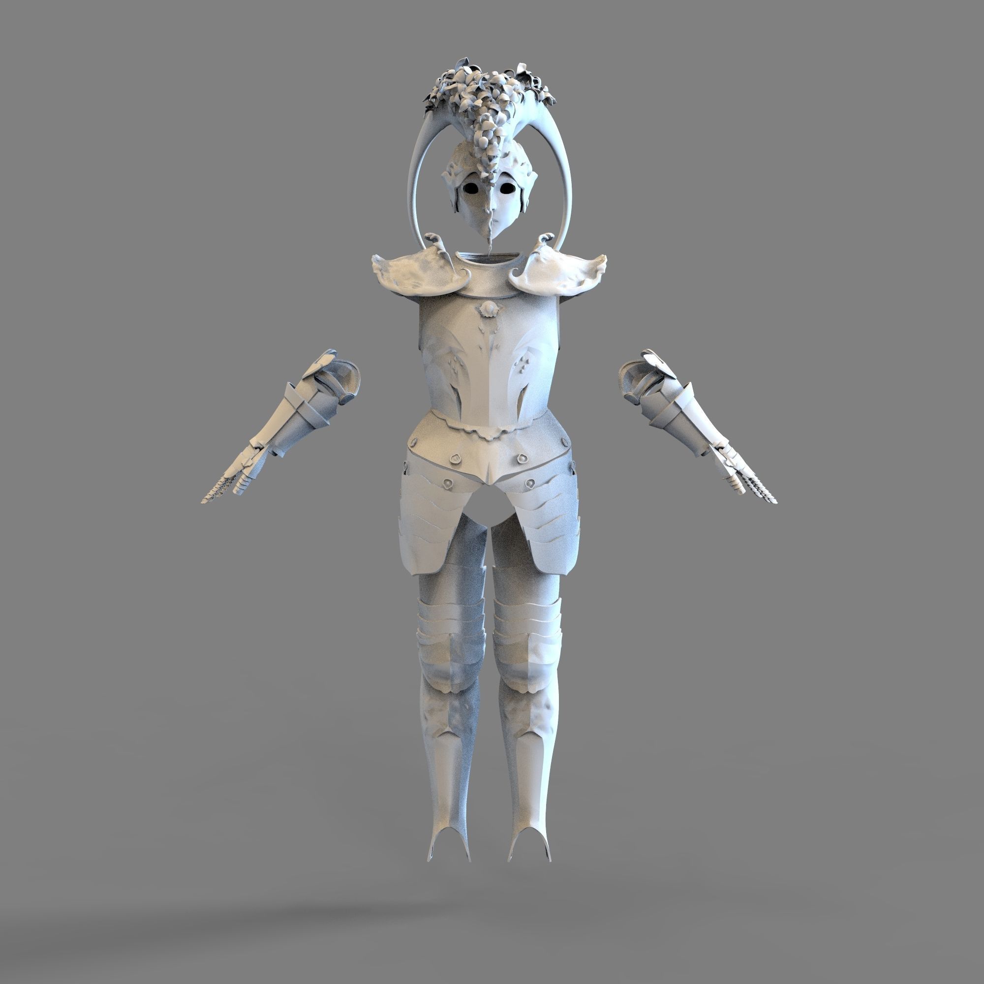 Hoslow Knight Elden Ring Full Body Wearable Armor with Helmet 3D model ...