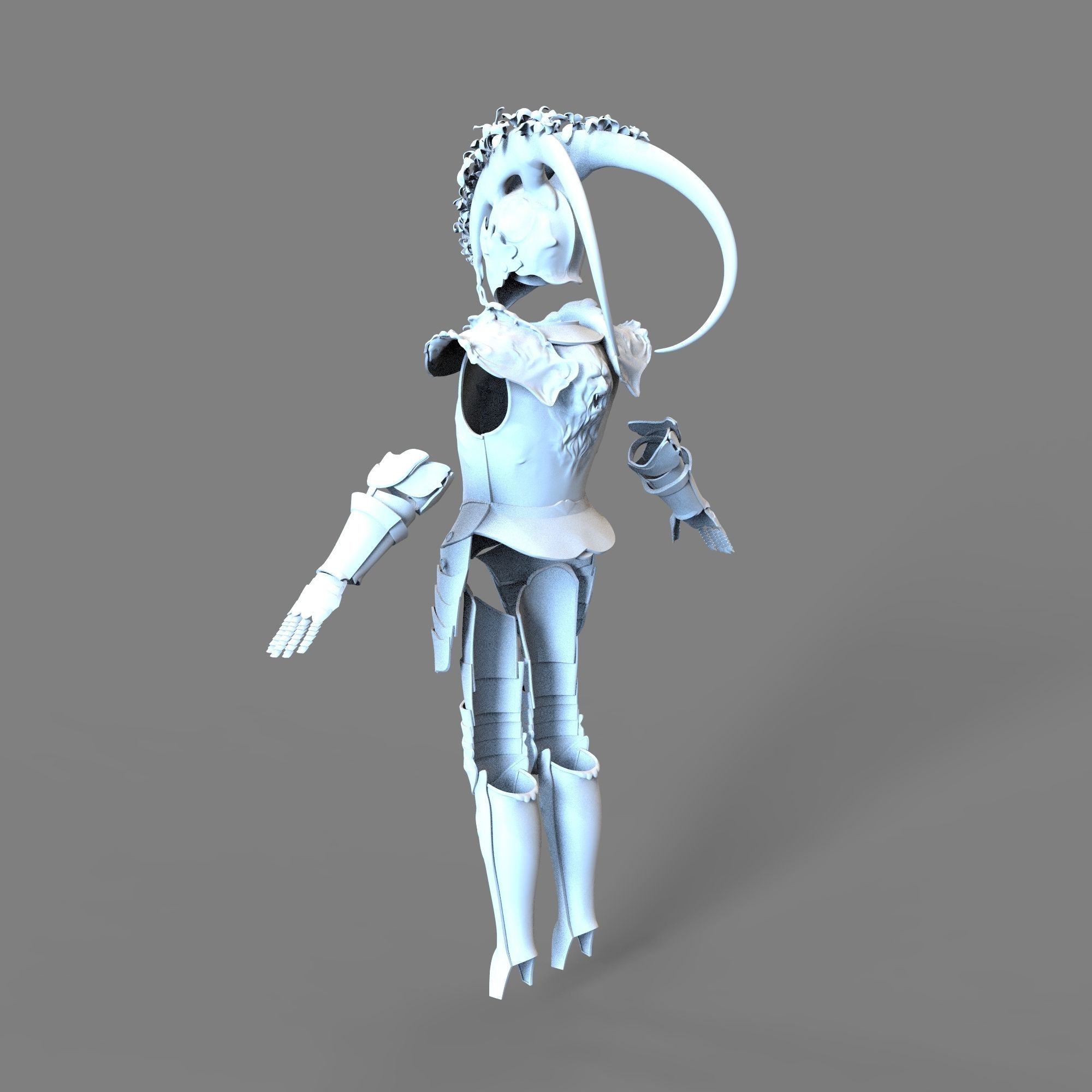 Hoslow Knight Elden Ring Full Body Wearable Armor with Helmet 3D model ...
