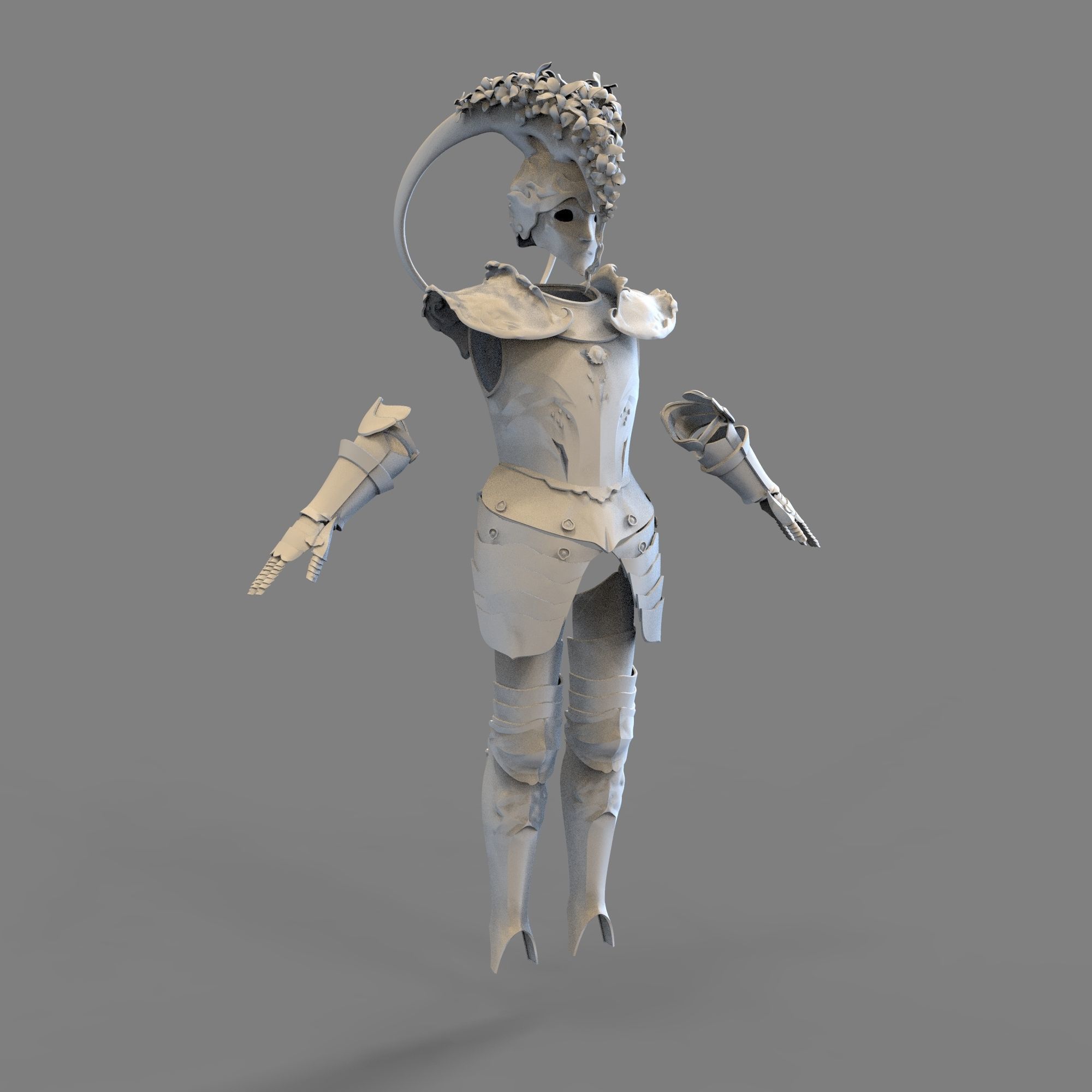 Hoslow Knight Elden Ring Full Body Wearable Armor with Helmet 3D model ...