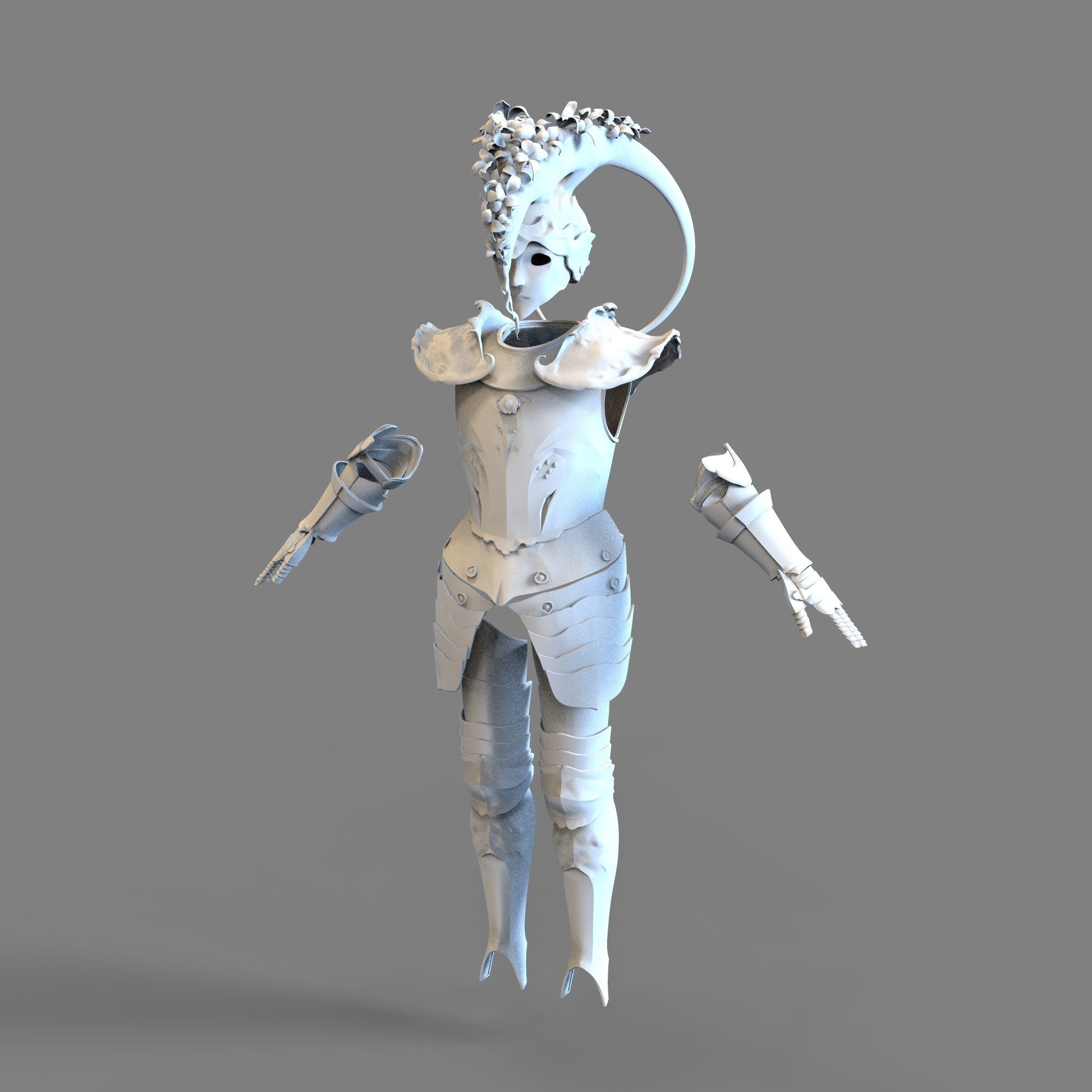 Hoslow Knight Elden Ring Full Body Wearable Armor with Helmet 3D model ...