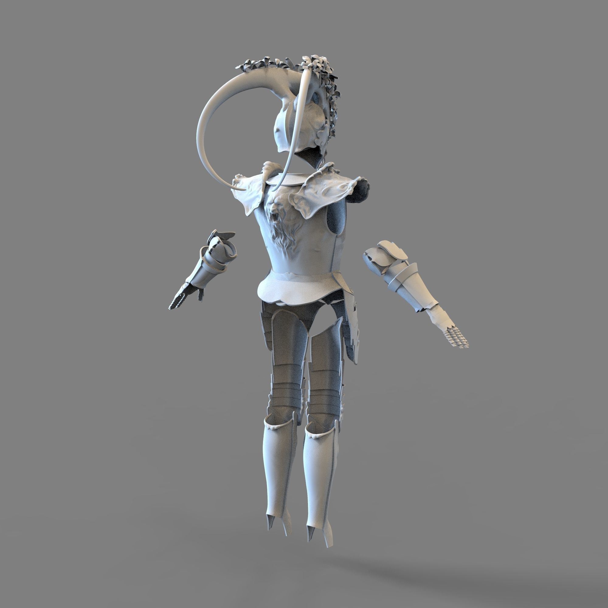 Hoslow Knight Elden Ring Full Body Wearable Armor with Helmet 3D model ...