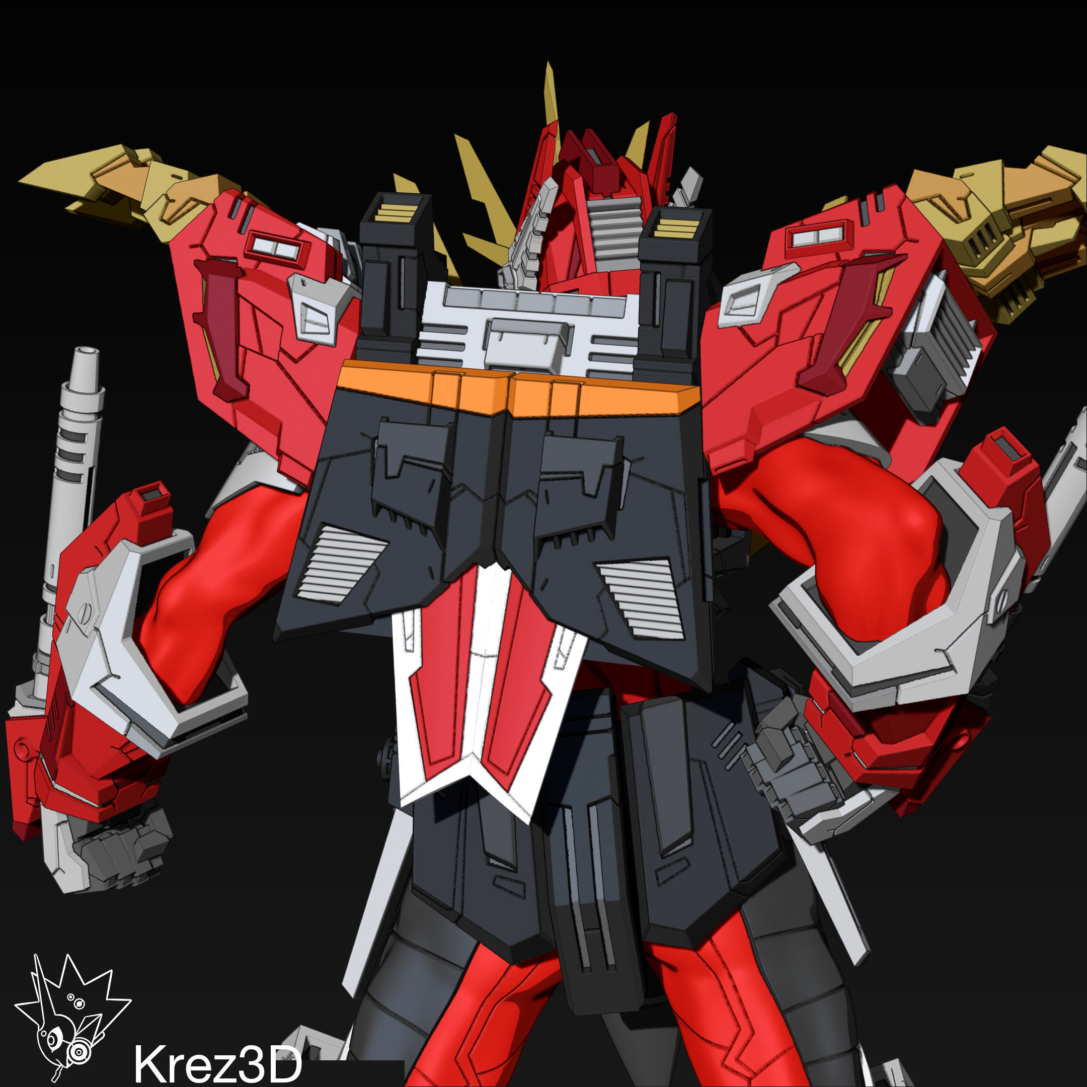 King Gridman 3D model 3D printable | CGTrader