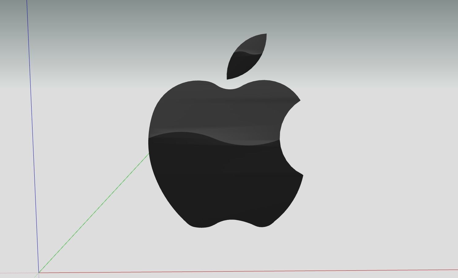 Apple logo 3D model 3D printable | CGTrader