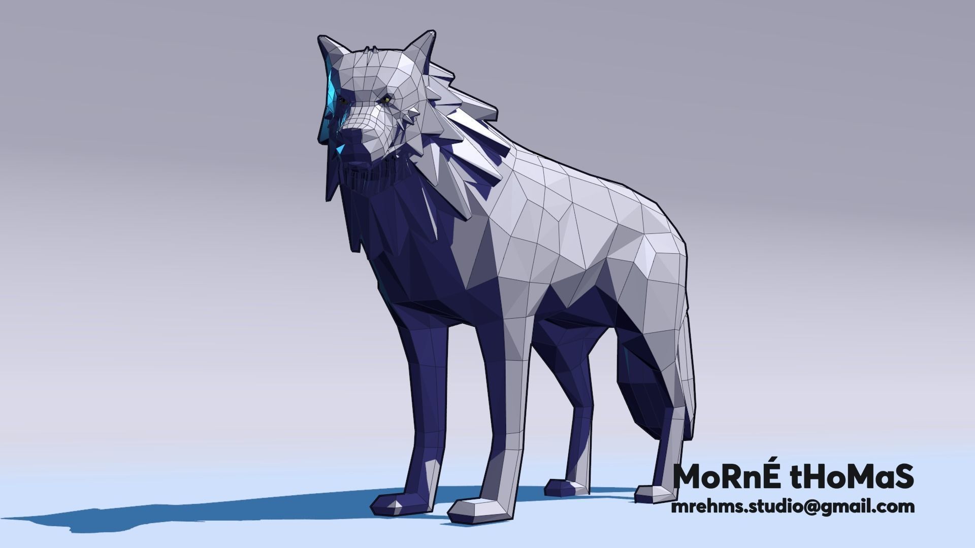 Poly Wolf free 3D model rigged | CGTrader