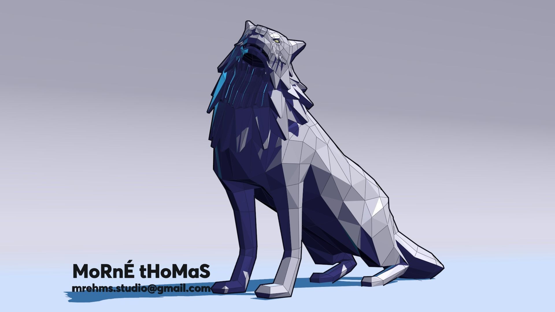Poly Wolf free 3D model rigged | CGTrader
