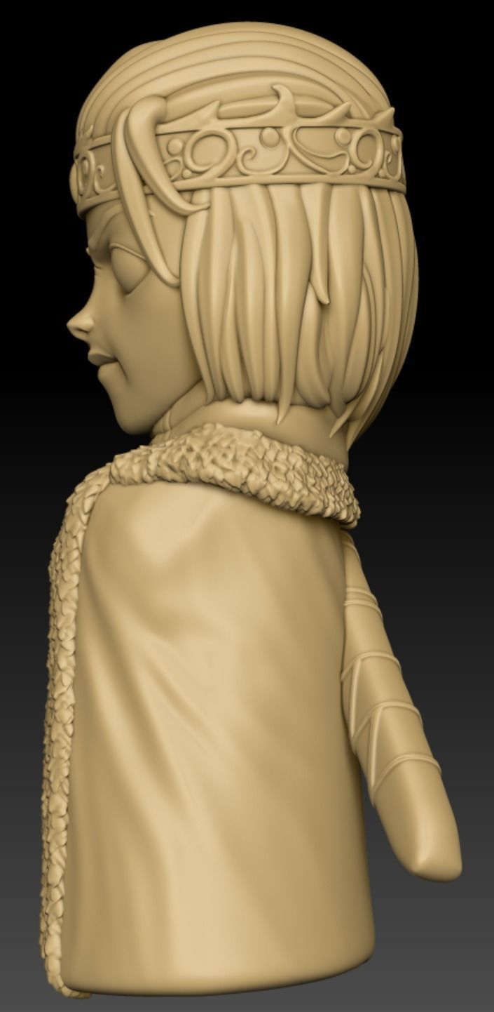 Alphadia Genesis King Augustine Cartoon Chubby Chibi Figure 3D model 3D ...