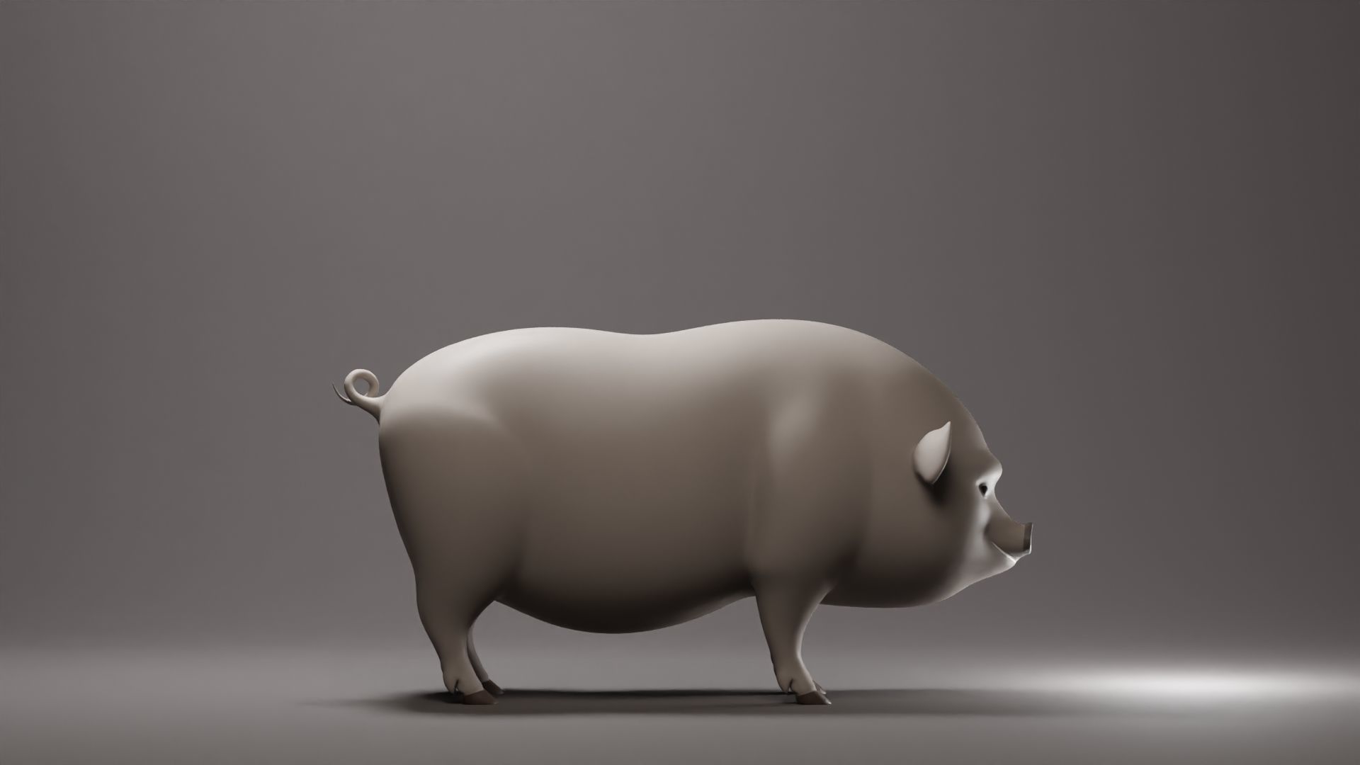 3D model Vietnamese Pig Base Mesh VR / AR / low-poly | CGTrader