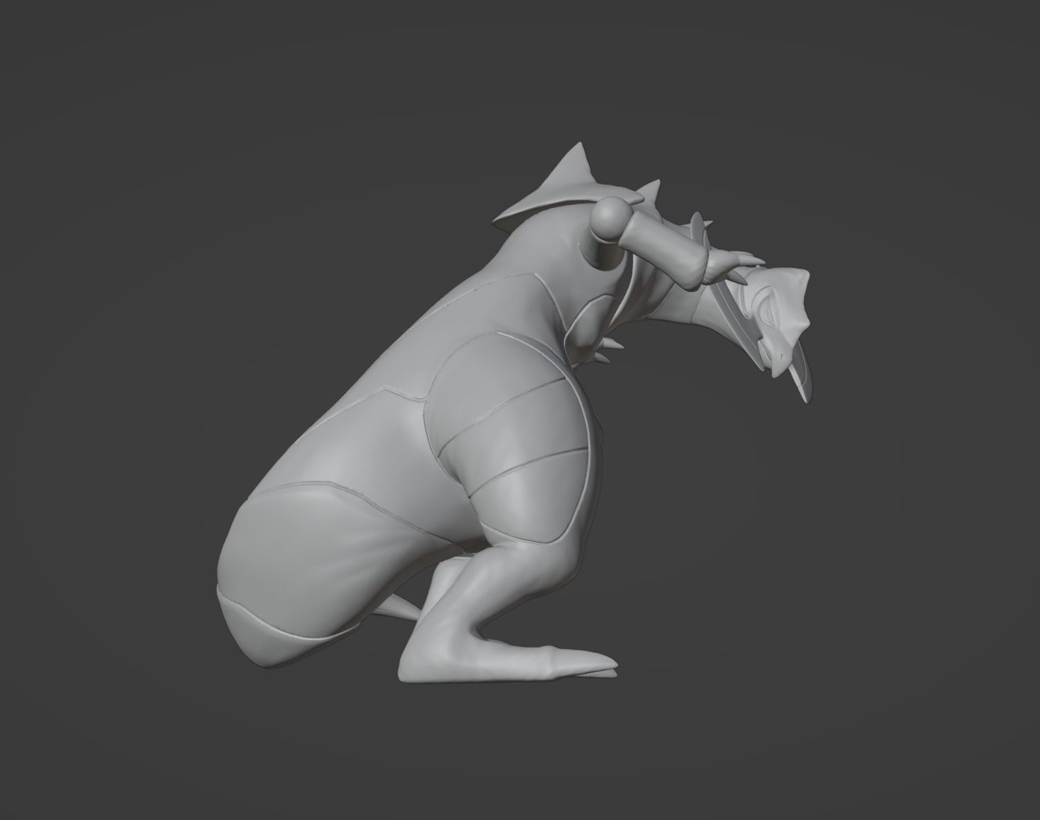 Haxorus pokemon 3D print model 3D model 3D printable | CGTrader