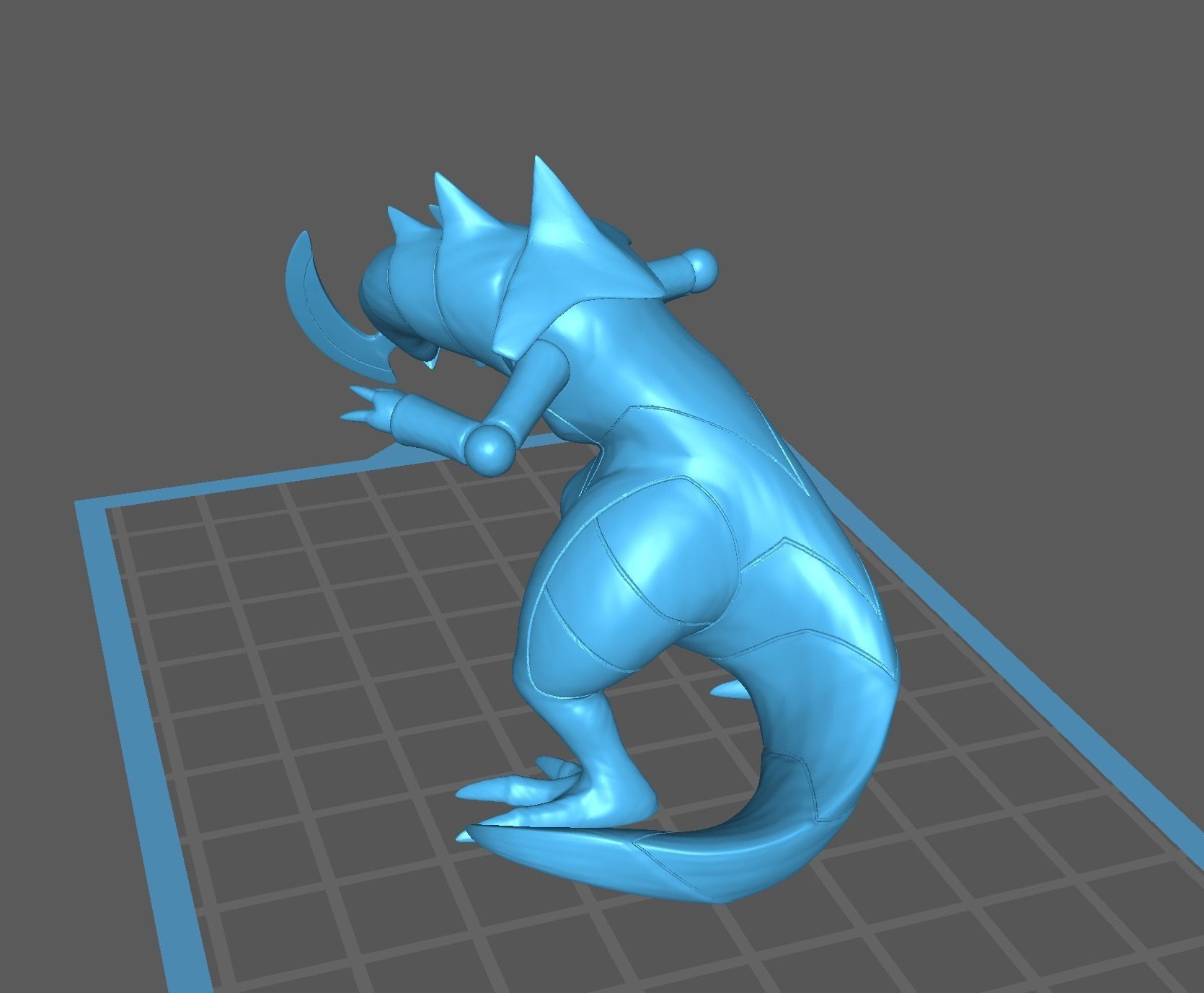 Haxorus pokemon 3D print model 3D model 3D printable | CGTrader