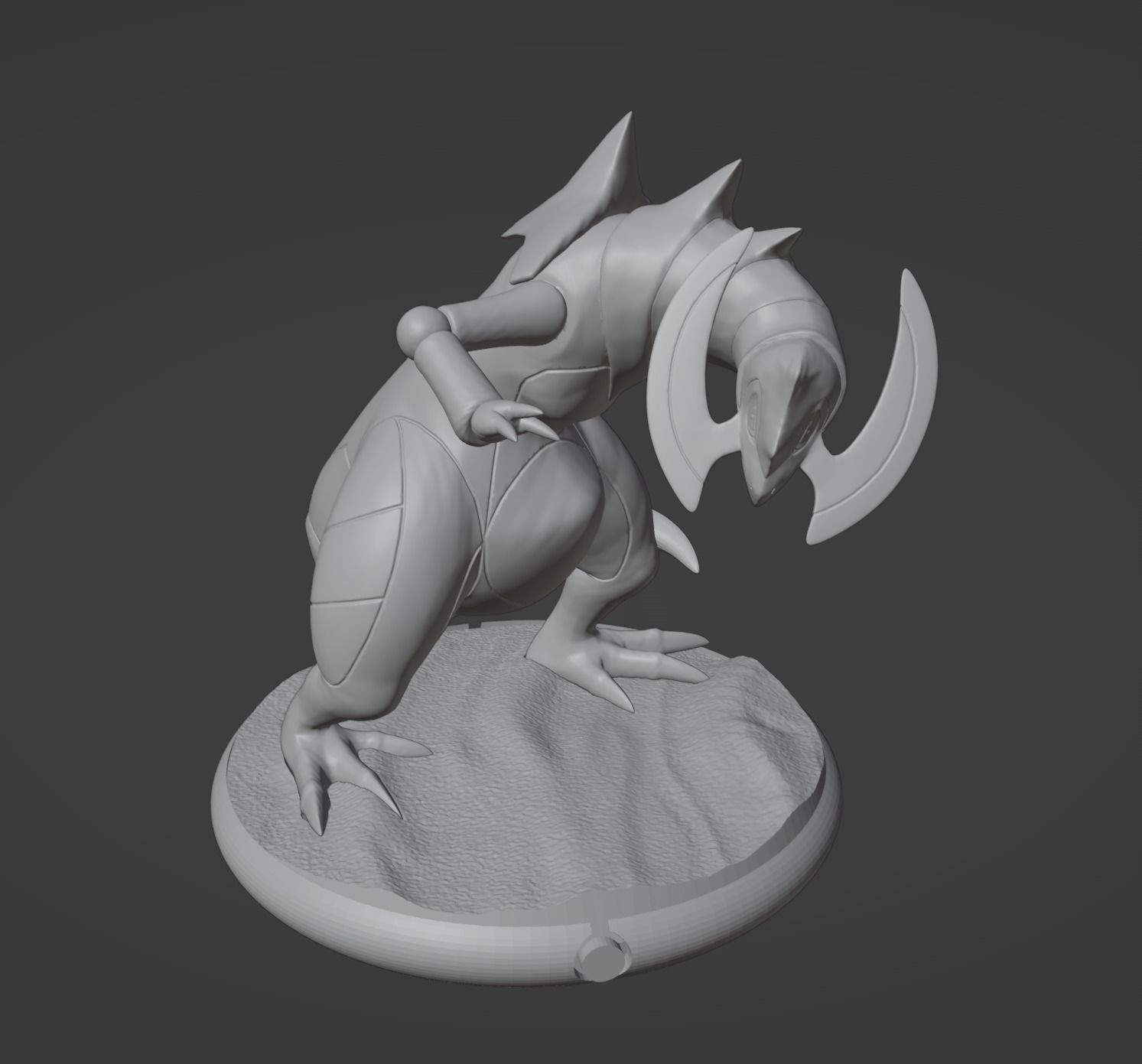 Haxorus pokemon 3D print model 3D model 3D printable | CGTrader