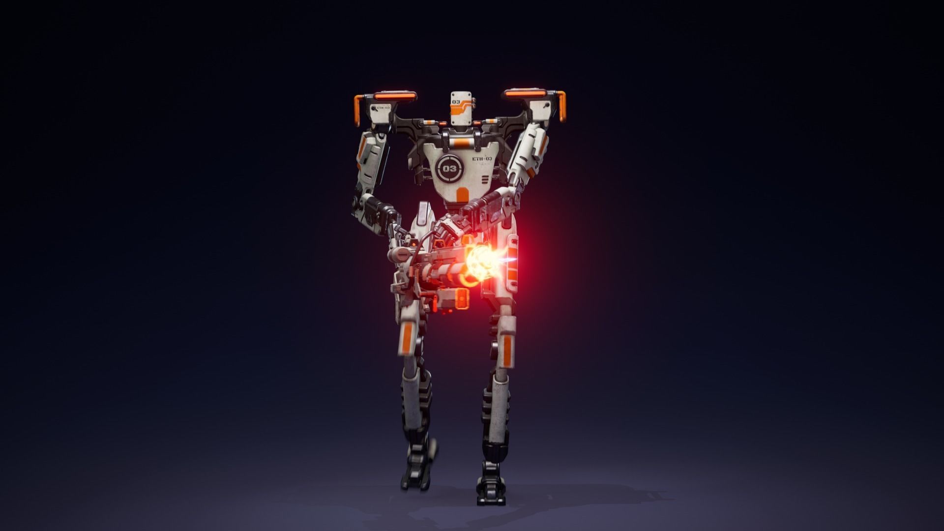 3D model Etasphera03 humanoid robot VR / AR / low-poly | CGTrader