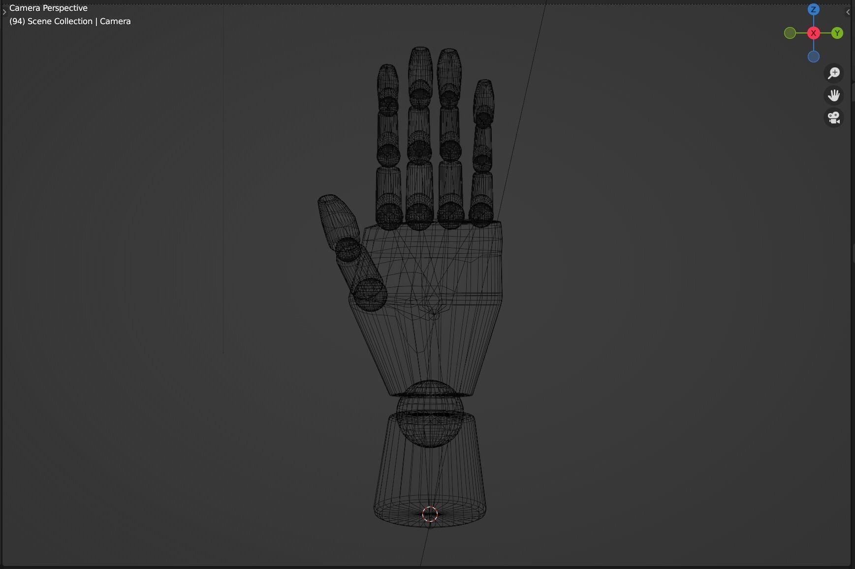 Wooden Hand Posable Articulated 3D model animated rigged | CGTrader