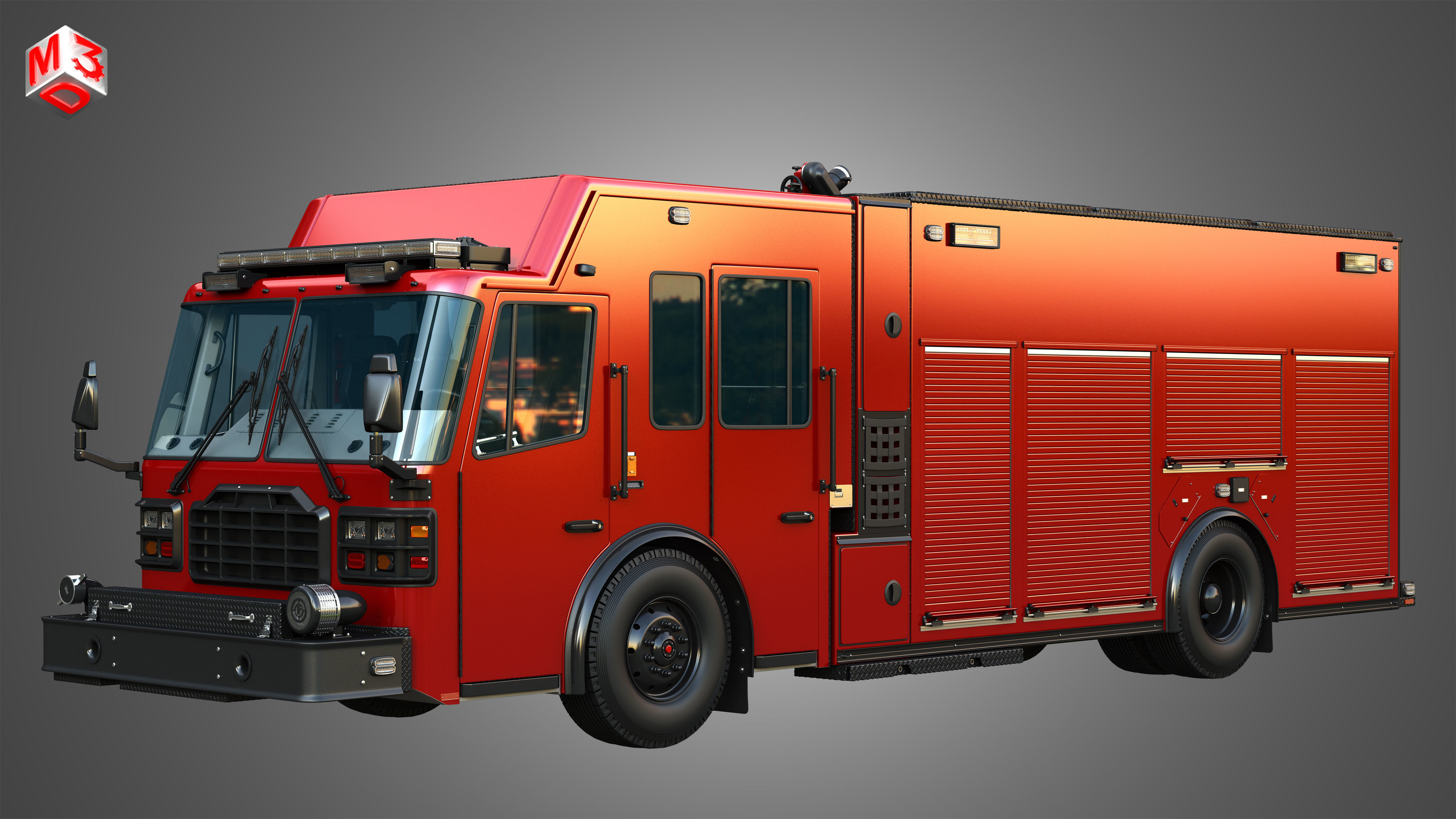 Ferrara Fire Apparatus - MVP Rescue Pumper 3D model | CGTrader