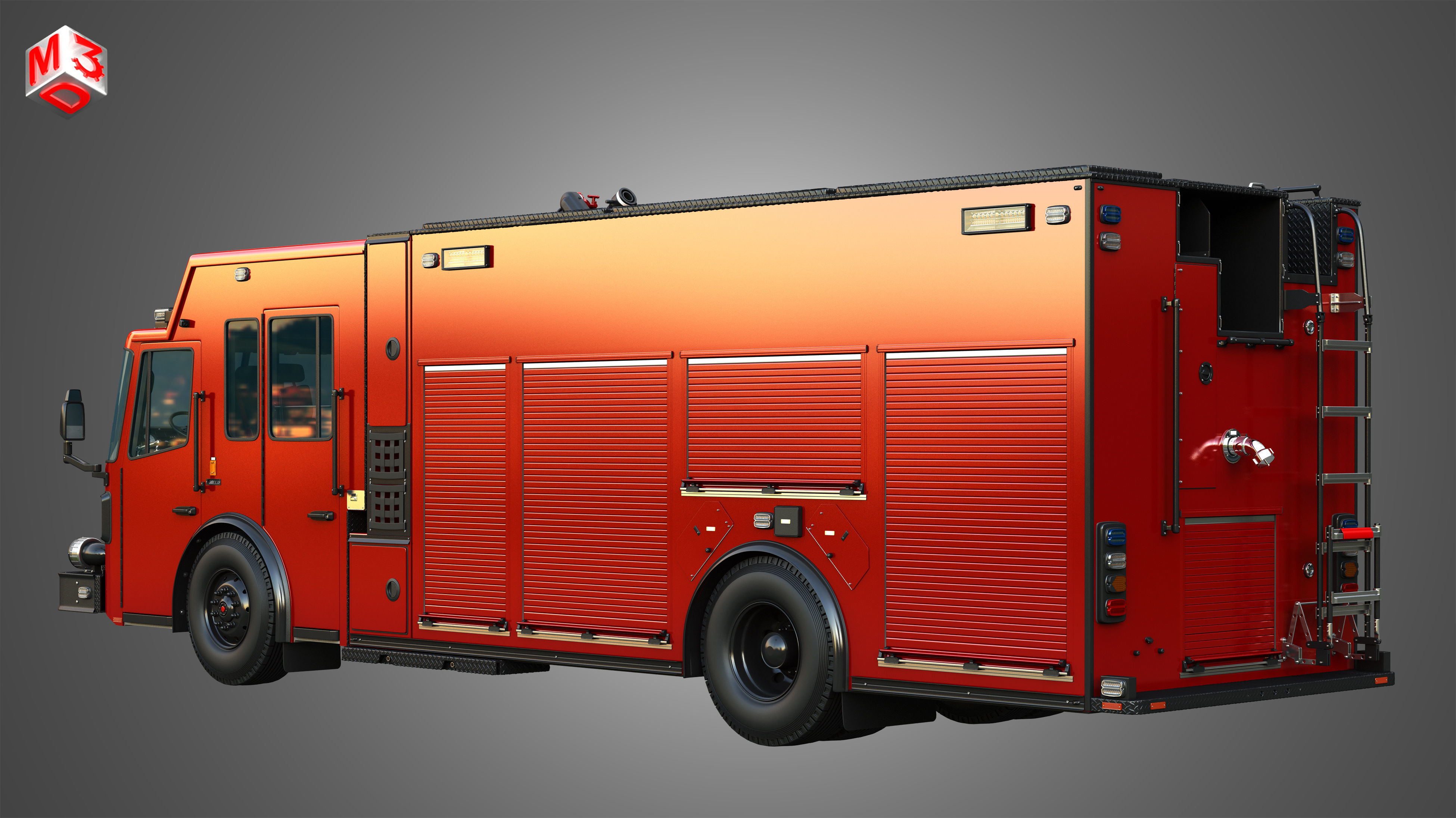 Ferrara Fire Apparatus - MVP Rescue Pumper 3D model | CGTrader