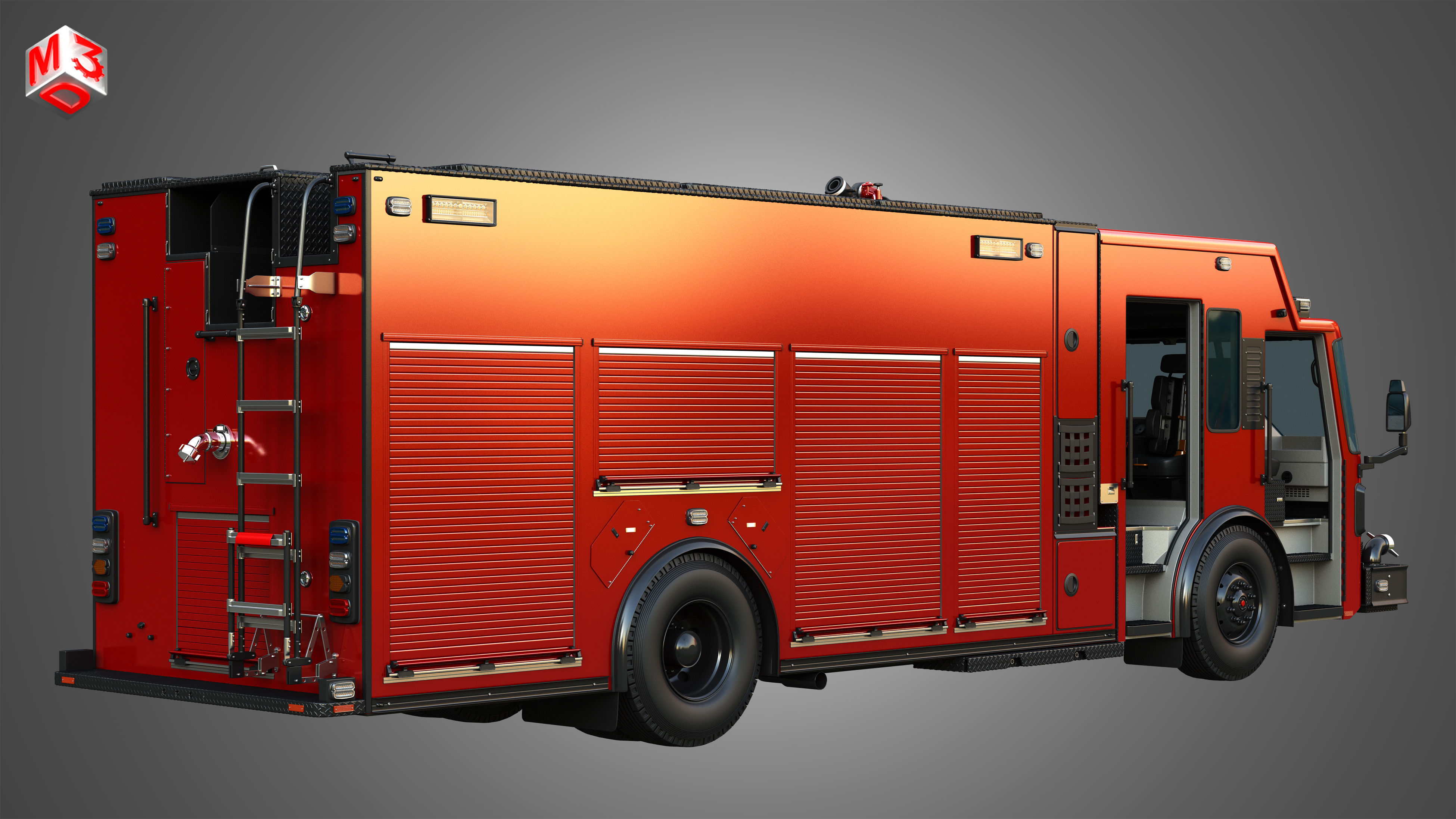 Ferrara Fire Apparatus - MVP Rescue Pumper 3D model | CGTrader