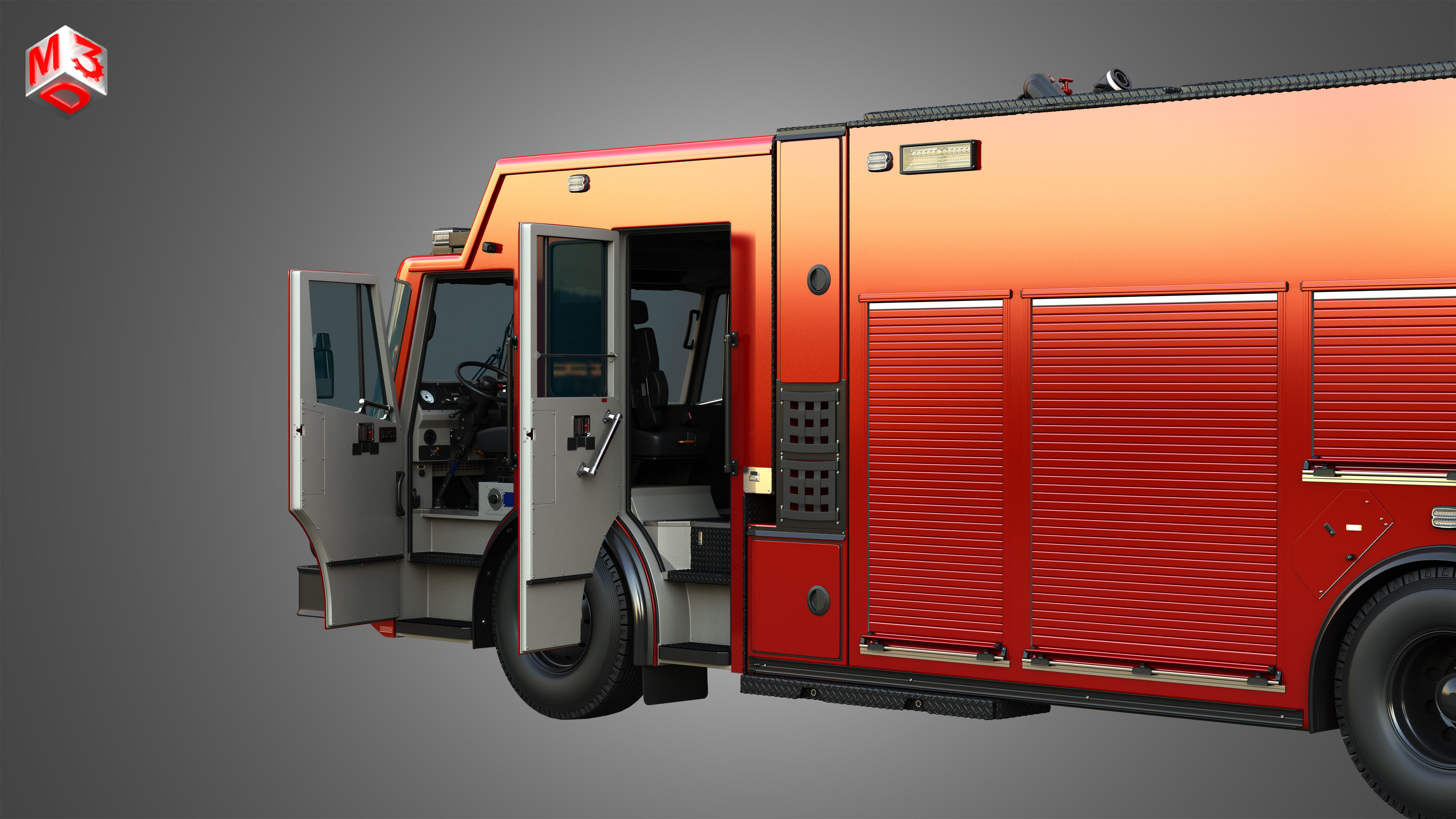 Ferrara Fire Apparatus - MVP Rescue Pumper 3D model | CGTrader