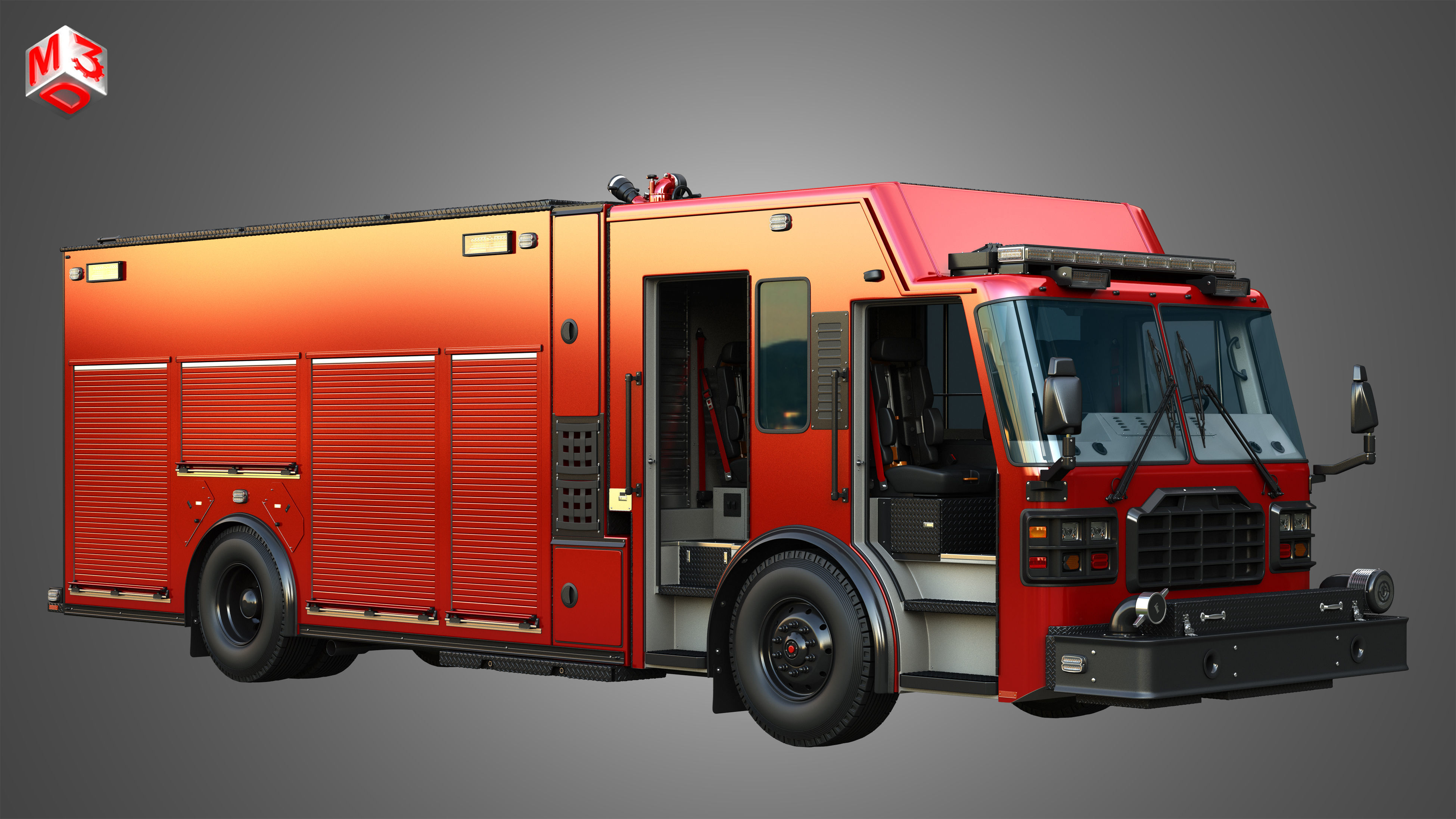 Ferrara Fire Apparatus - MVP Rescue Pumper 3D model | CGTrader