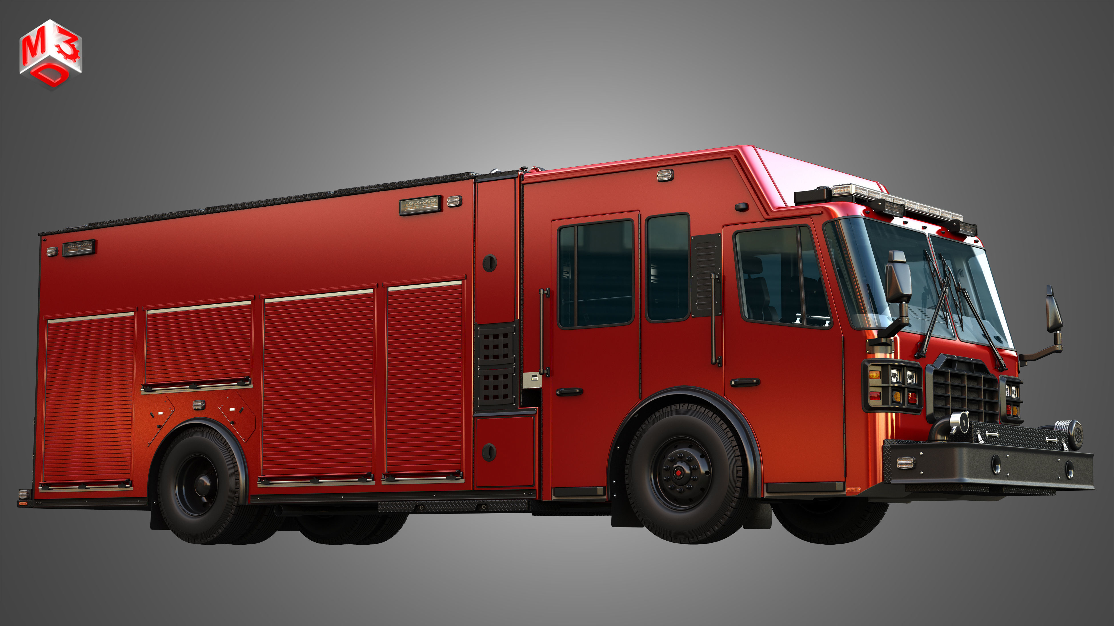 Ferrara Fire Apparatus - MVP Rescue Pumper 3D model | CGTrader