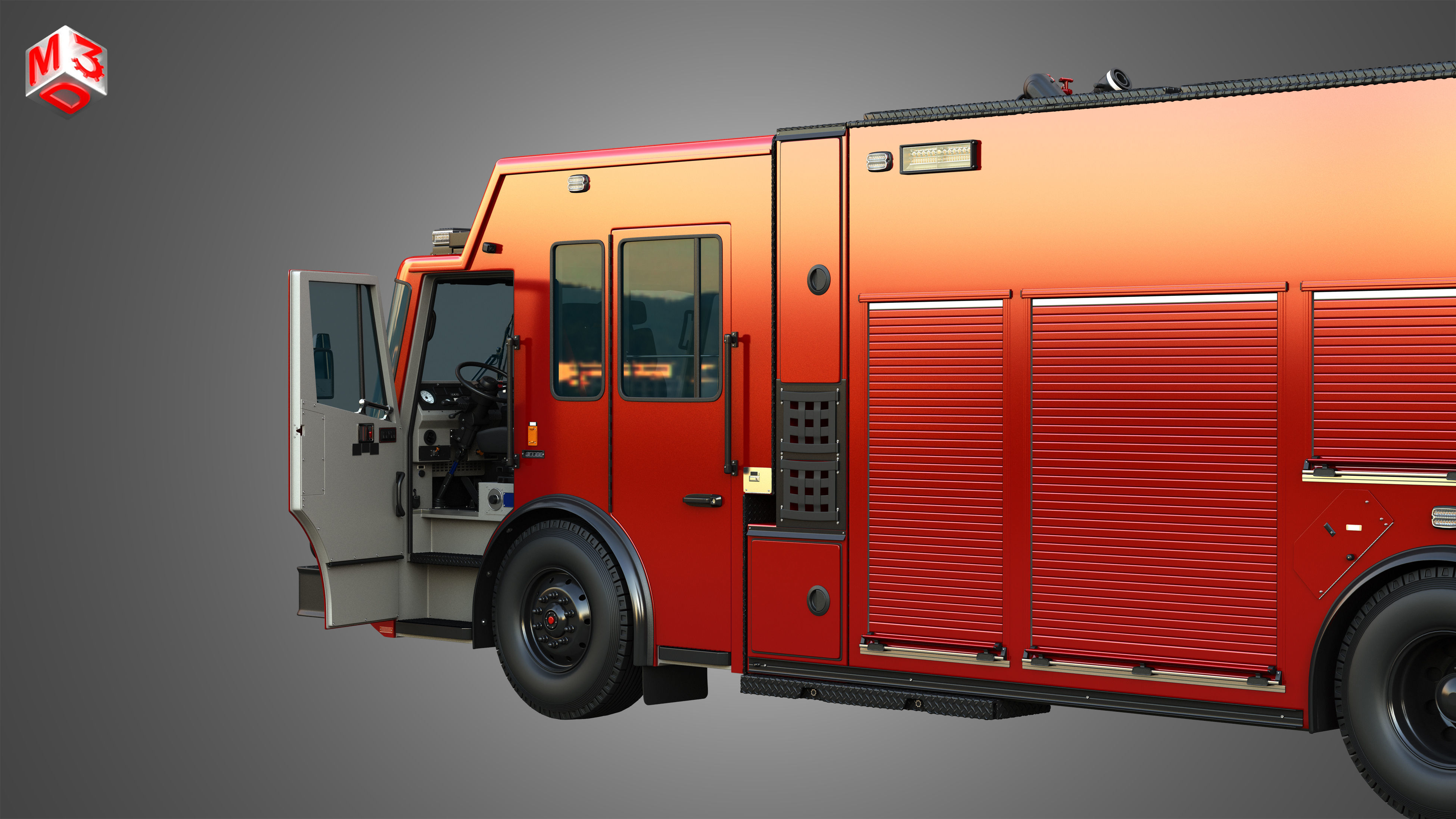 Ferrara Fire Apparatus - MVP Rescue Pumper 3D model | CGTrader