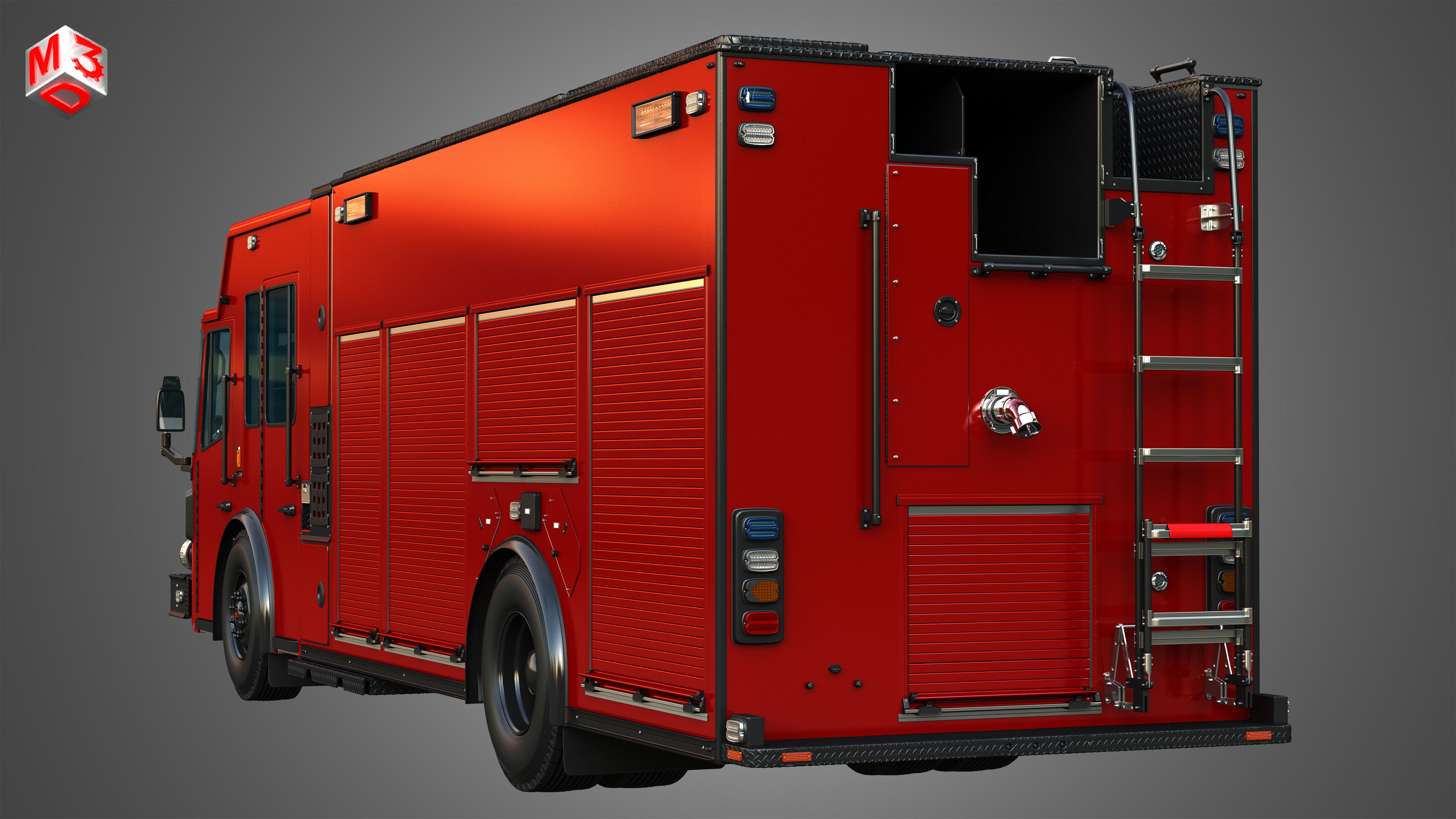 Ferrara Fire Apparatus - MVP Rescue Pumper 3D model | CGTrader