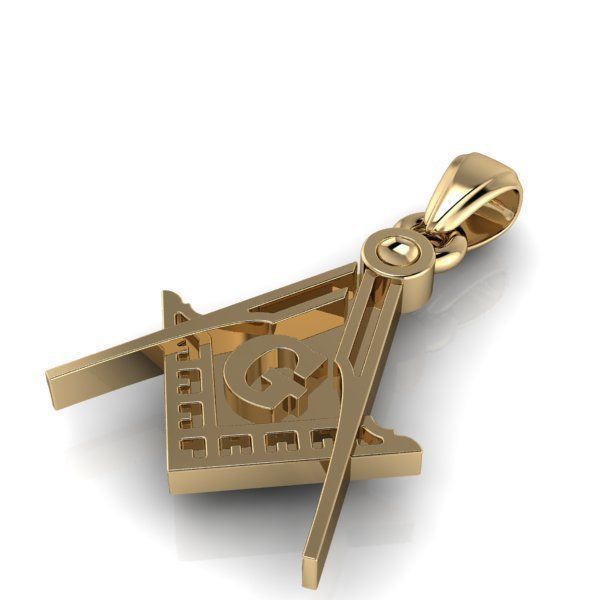 The Square and Compasses Masonic Pendant 3D model 3D printable | CGTrader