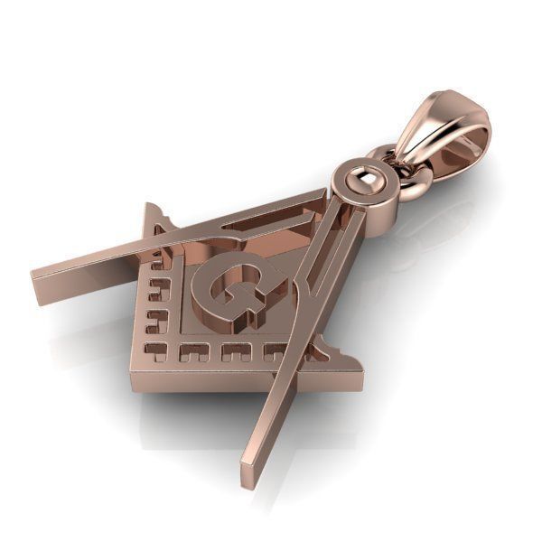 The Square and Compasses Masonic Pendant 3D model 3D printable | CGTrader