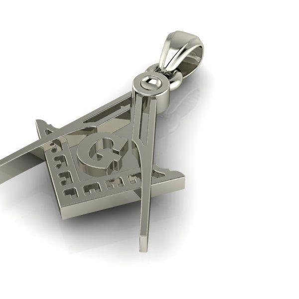 The Square and Compasses Masonic Pendant 3D model 3D printable | CGTrader