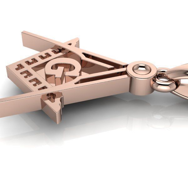The Square and Compasses Masonic Pendant 3D model 3D printable | CGTrader
