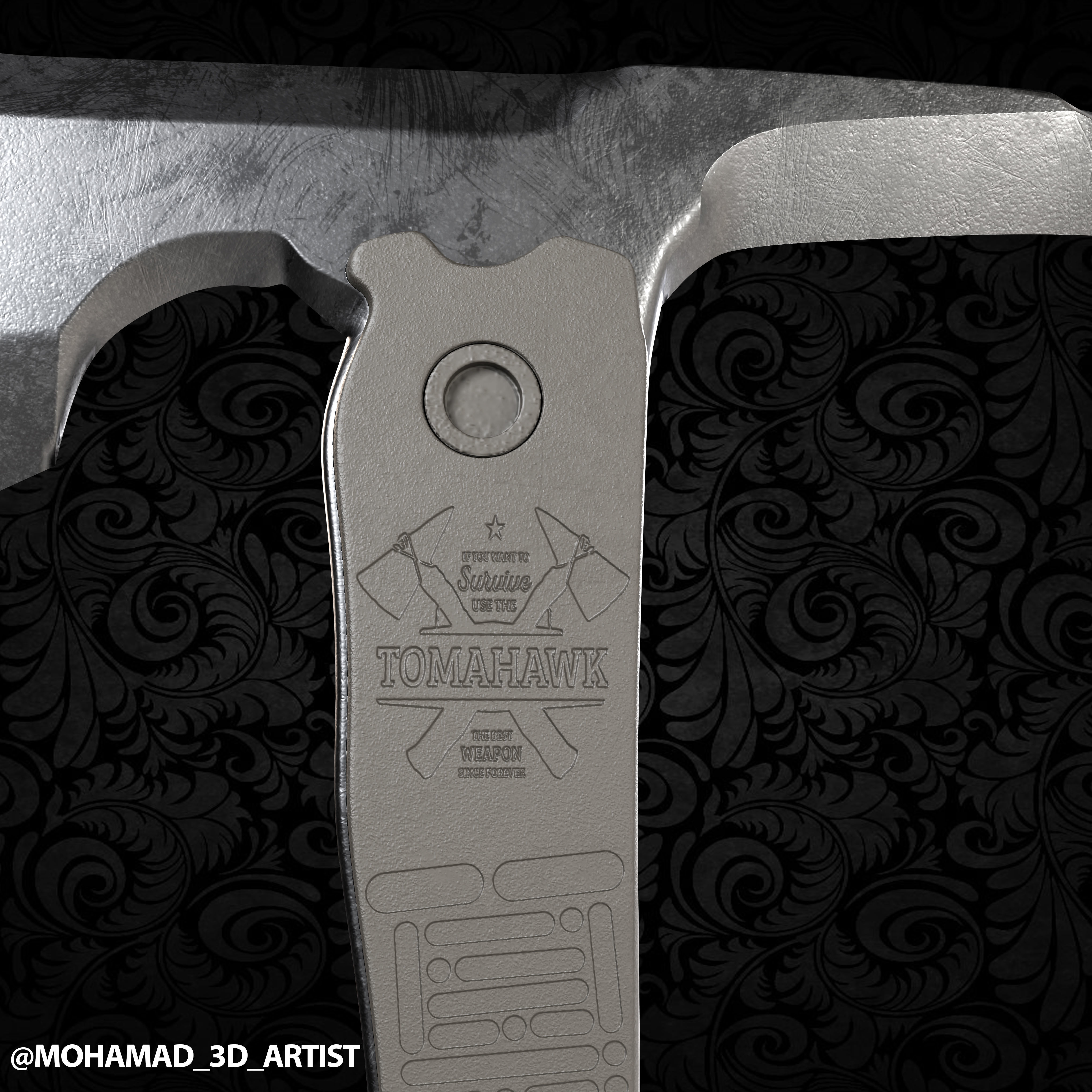 tactical axe free VR / AR / low-poly 3D model | CGTrader