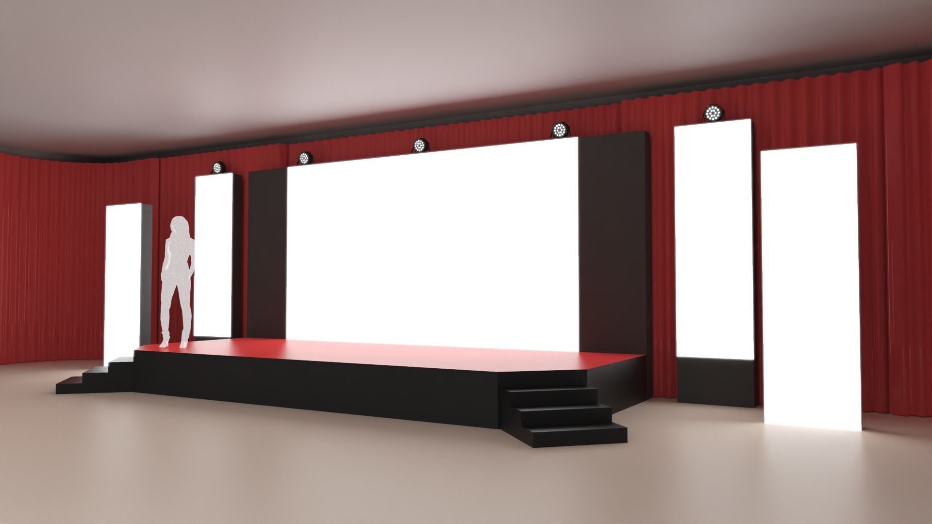 Conference Stage 1 3D model | CGTrader