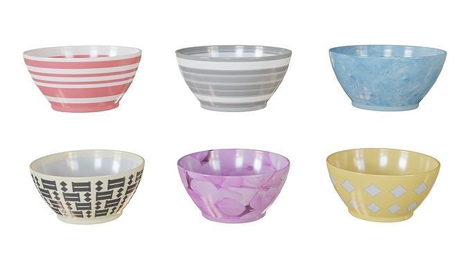 Kitchen Bowls Set 3D model | CGTrader