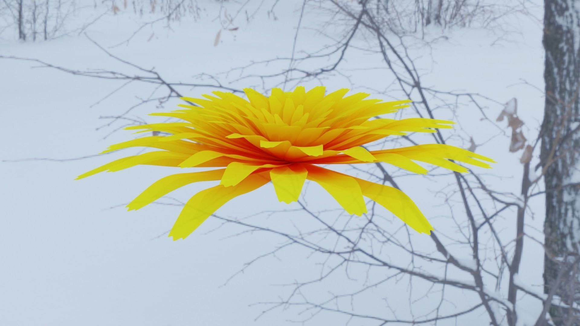 Custom Flower Whith Geometry Nodes free 3D model | CGTrader