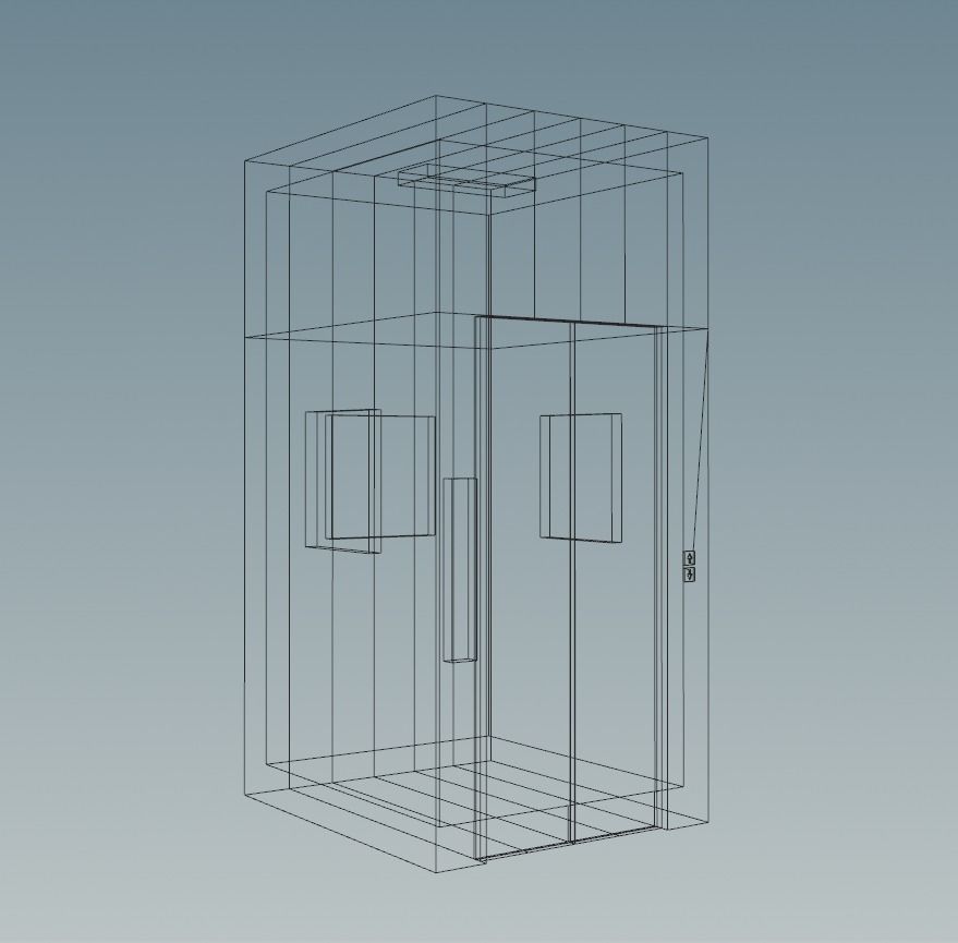 simple elevator model free 3D model | CGTrader