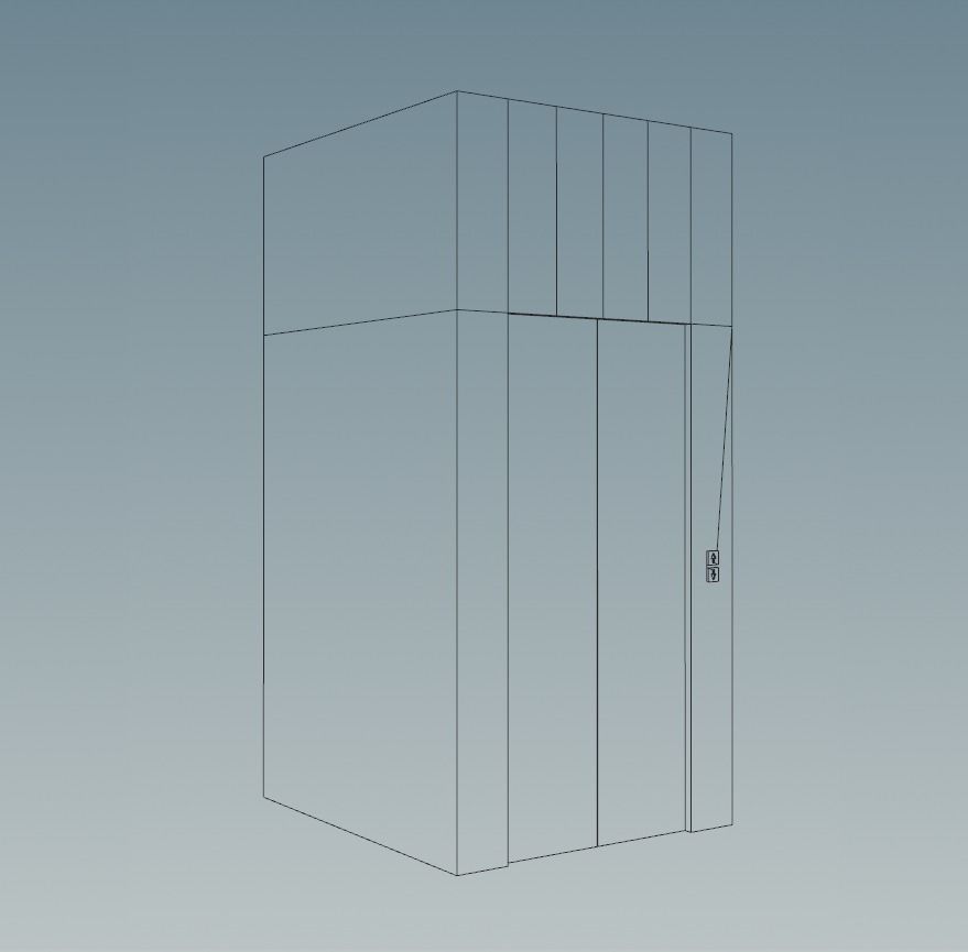 simple elevator model free 3D model | CGTrader