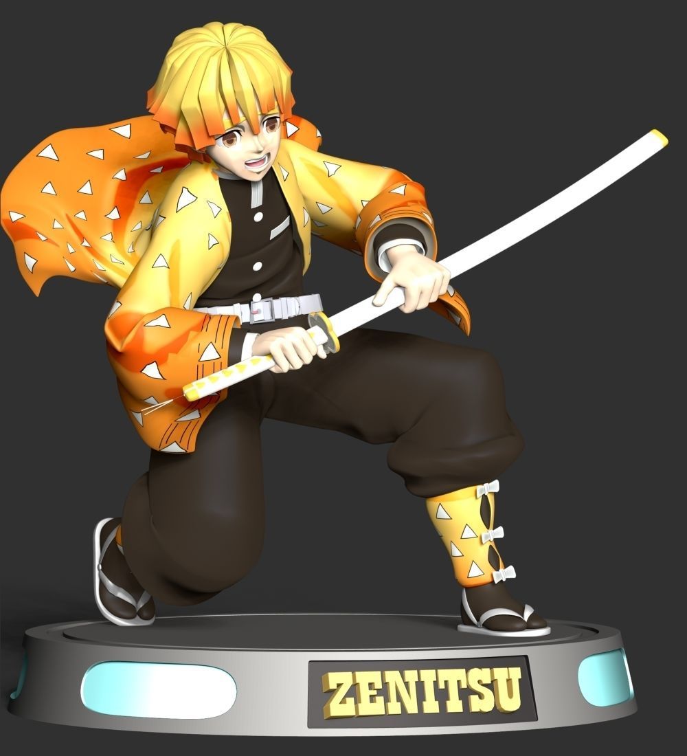 Zenitsu Agatsuma - Demon Slayer 3D model 3D printable | CGTrader