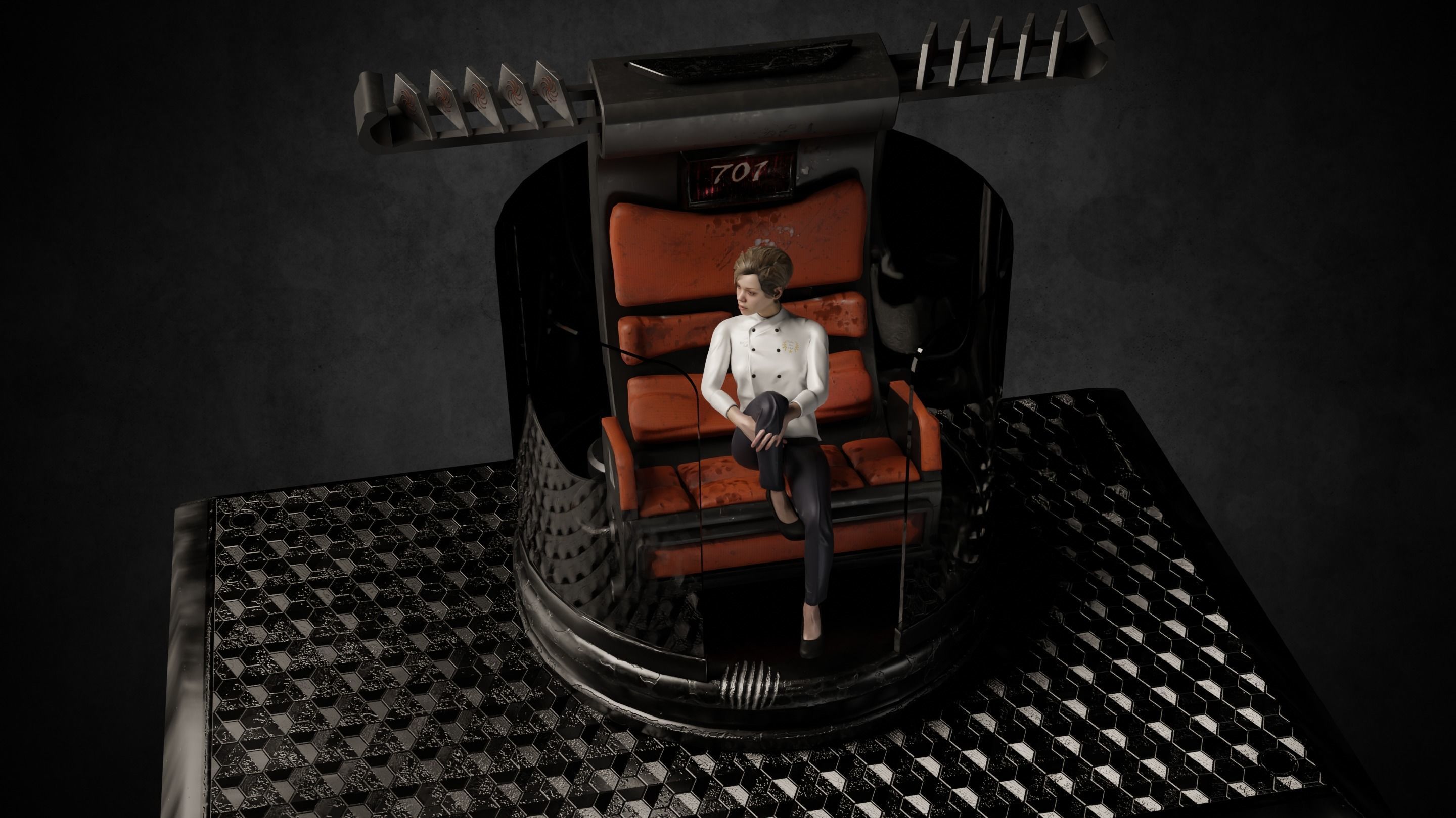 sci-fi chairs free VR / AR / low-poly 3D model | CGTrader