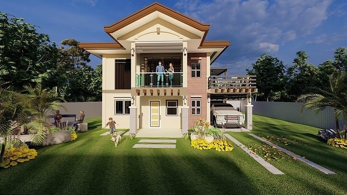 3D model HIP-HOP STYLE HOUSE VR / AR / low-poly | CGTrader