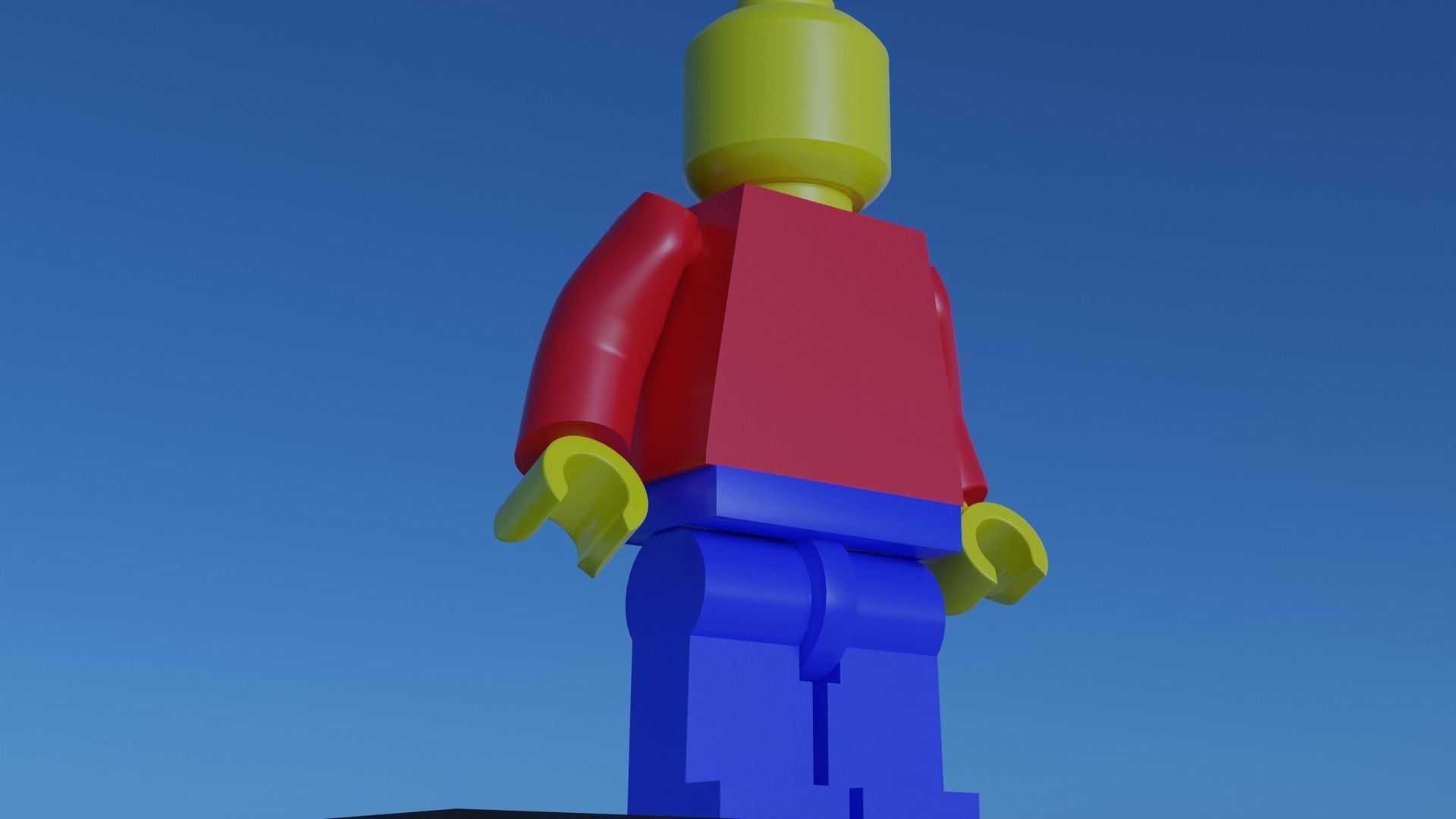 Lego man action figure free 3D model animated | CGTrader