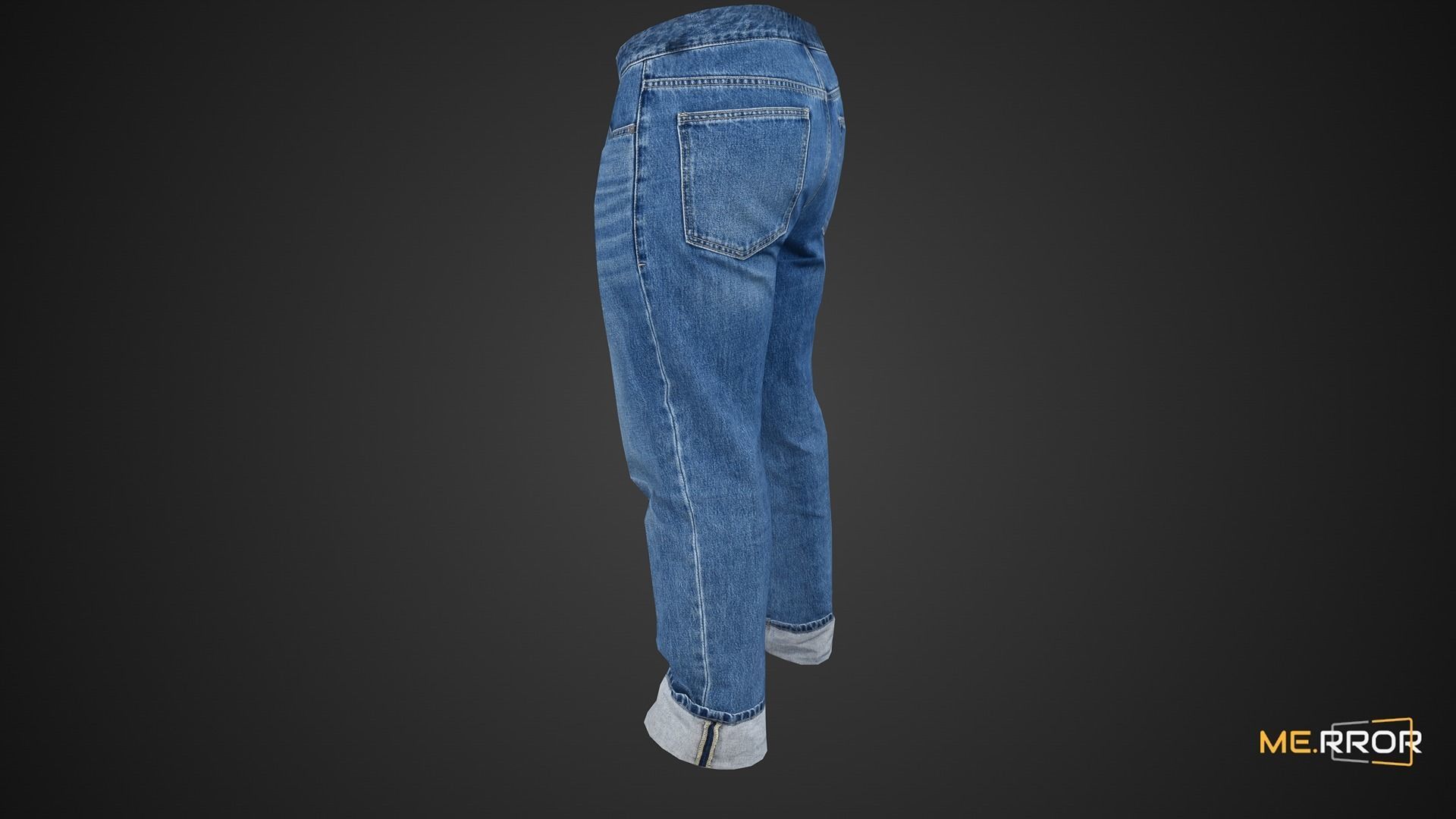 3D model Game Ready Rollup Jeans VR / AR / low-poly | CGTrader