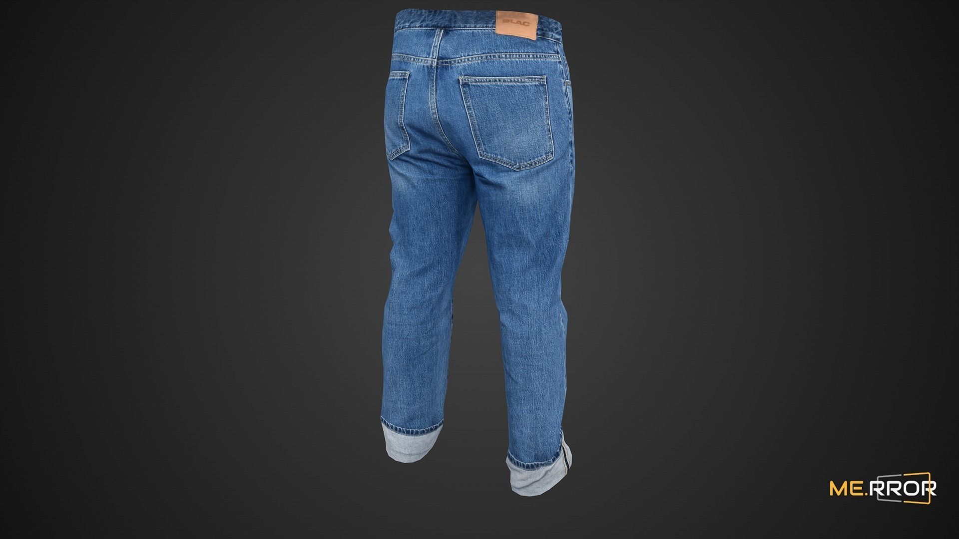 3D model Game Ready Rollup Jeans VR / AR / low-poly | CGTrader
