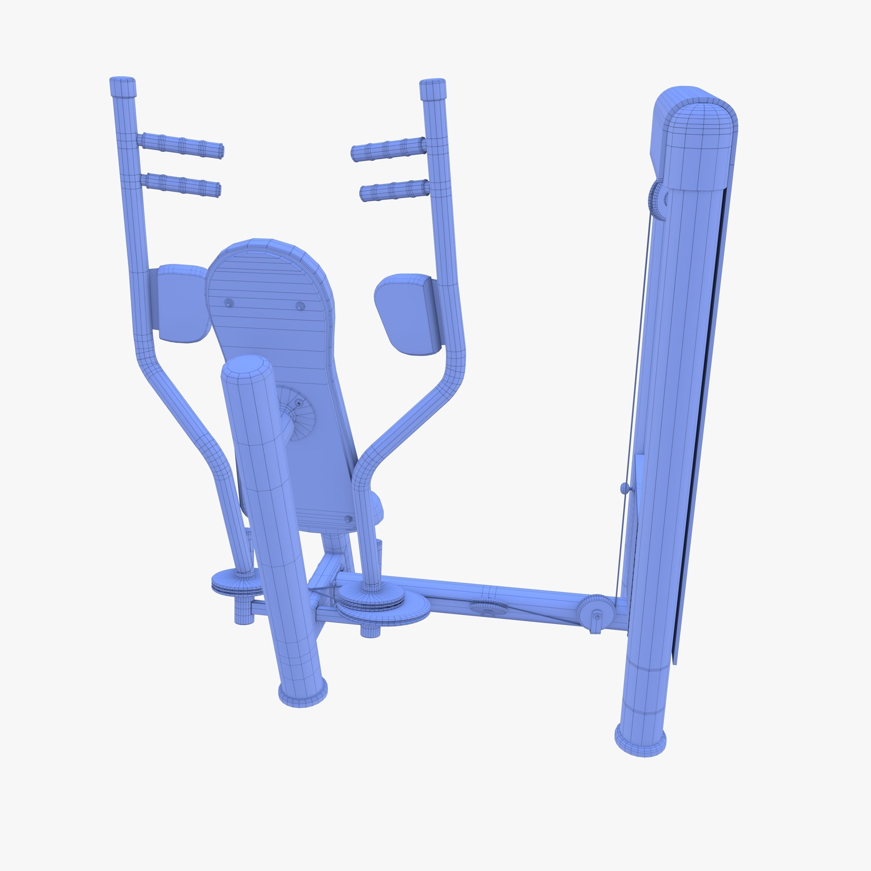 Pec deck machine 3D model | CGTrader