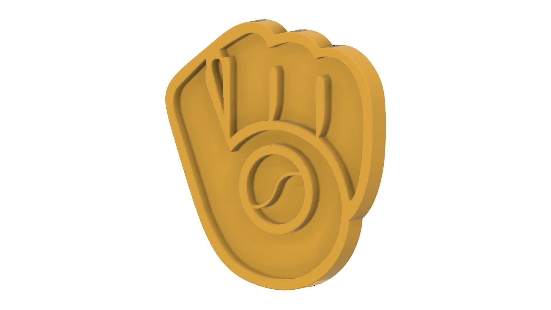 Milwaukee Brewers Stand Logo 3D model 3D printable | CGTrader