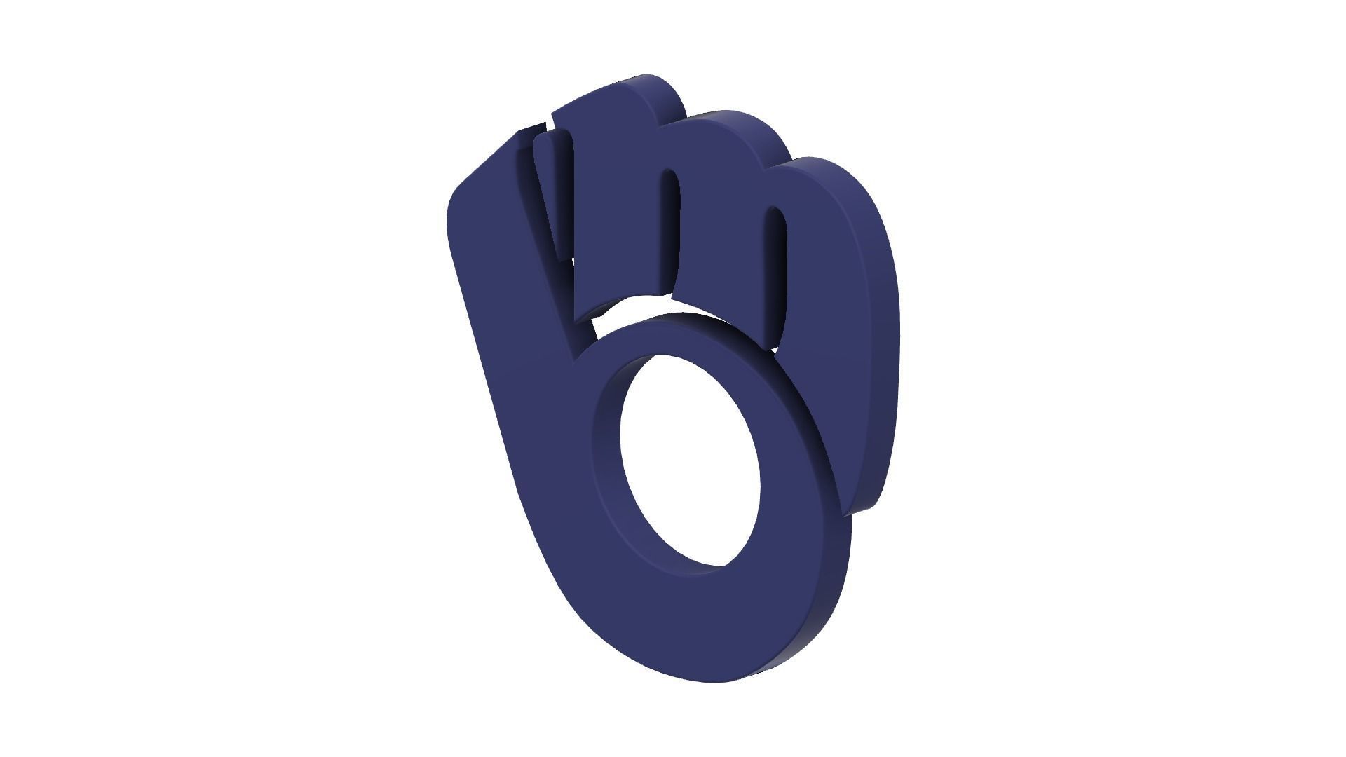 Milwaukee Brewers Stand Logo 3D model 3D printable | CGTrader