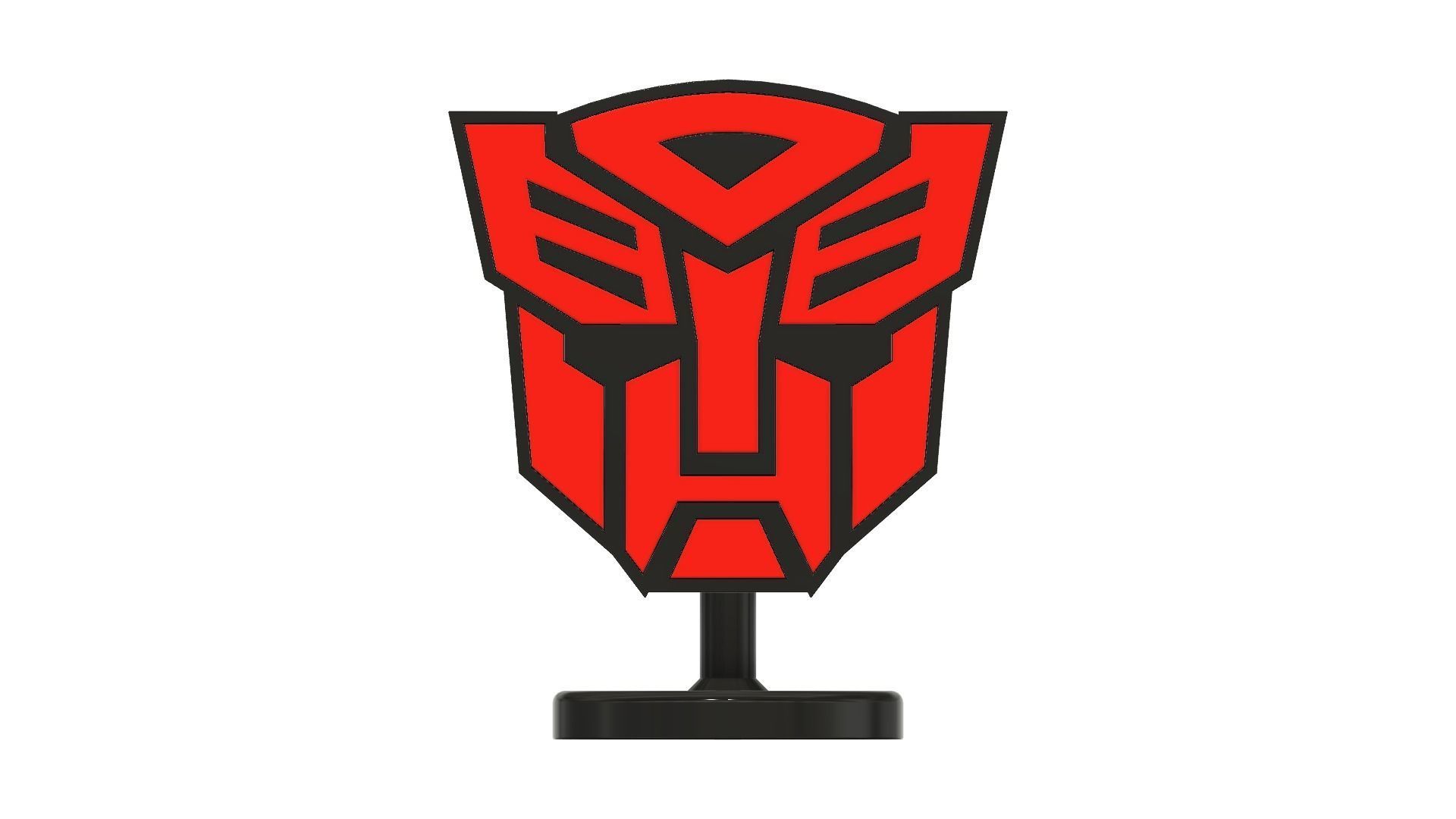Transformers Logo Stand 3D model 3D printable | CGTrader