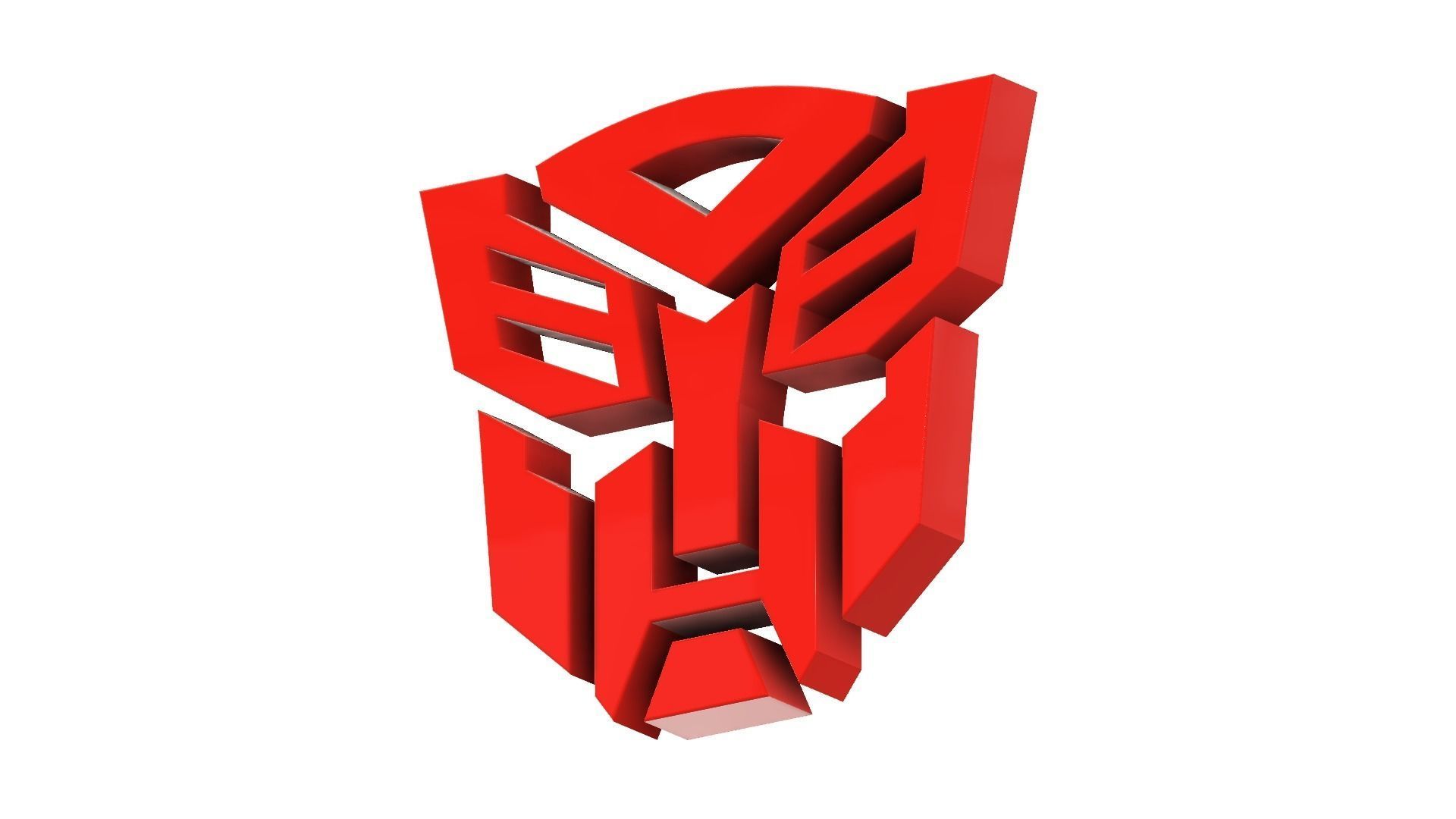 Transformers Logo Stand 3D model 3D printable | CGTrader