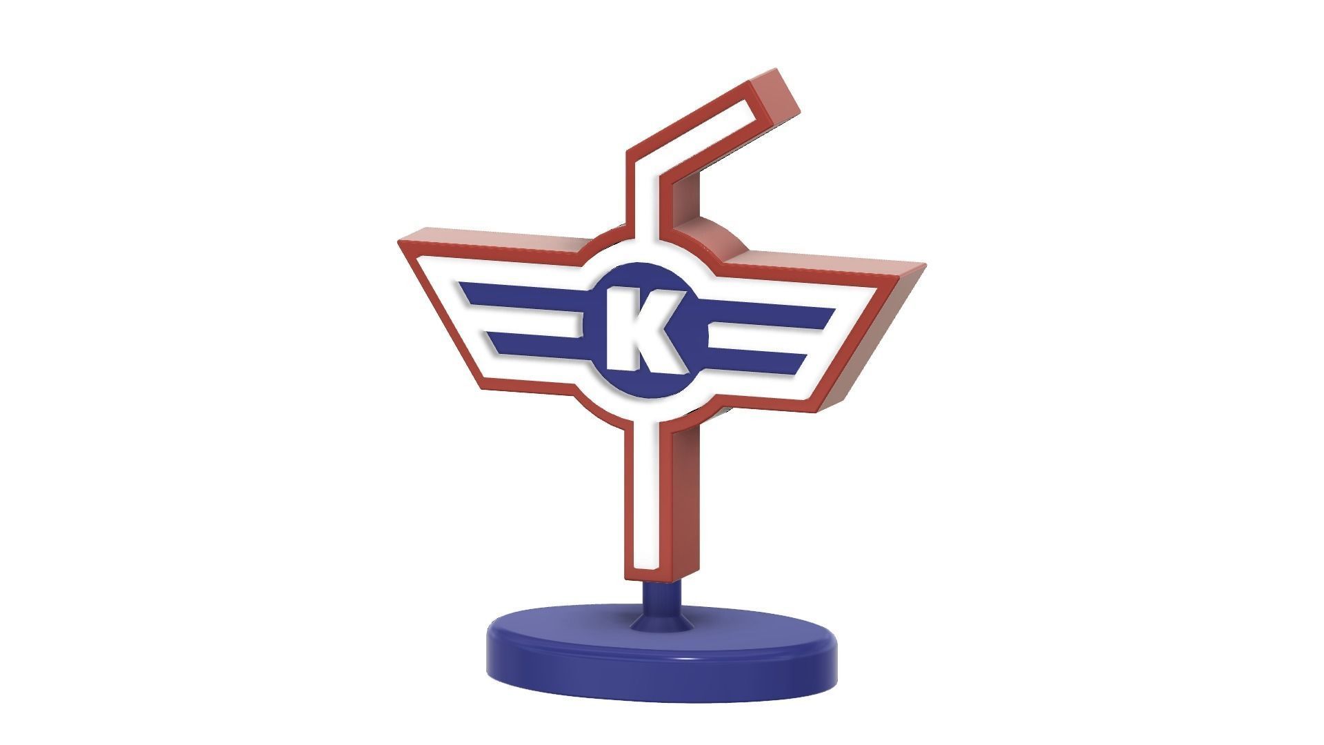 Kloten Flyers Stand Logo 3D model 3D printable | CGTrader