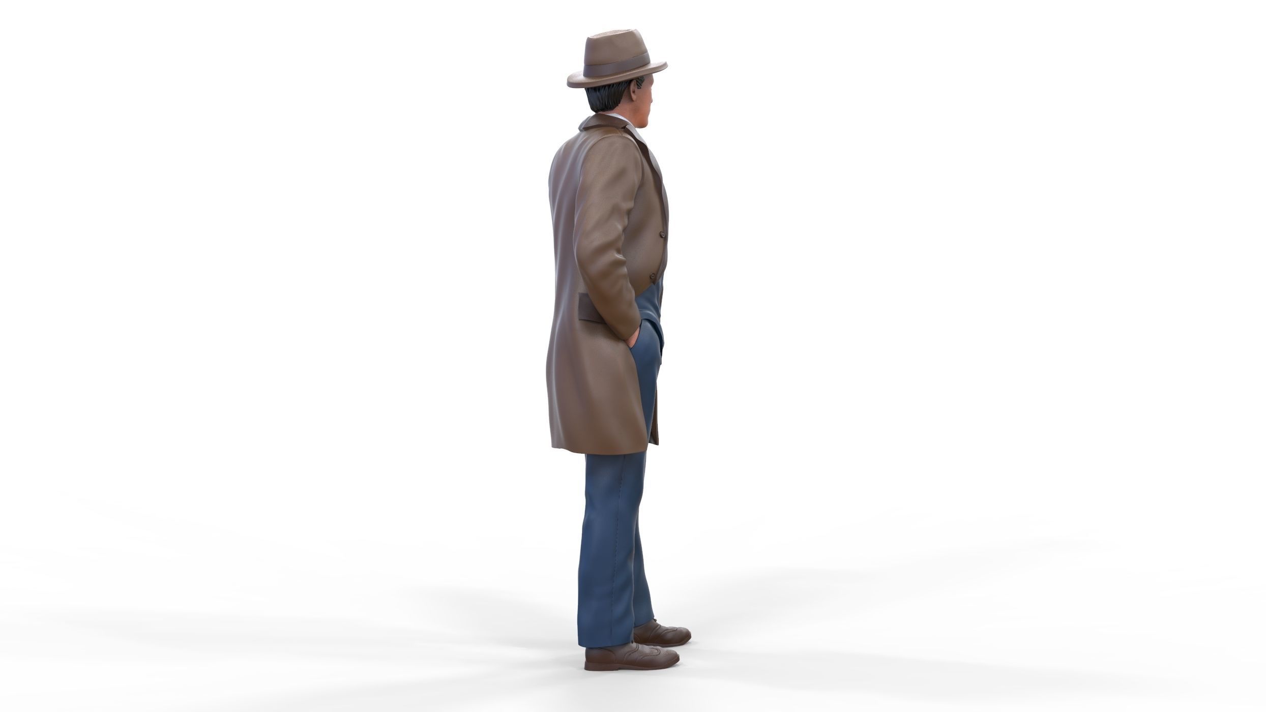 N2 Man standing official style or construction worker 3D model 3D ...